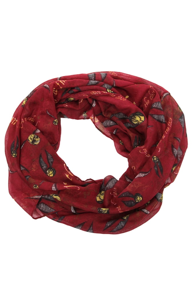 Harry Potter Lightweight Golden Snitch Costume Infinity Scarf - Walmart.com