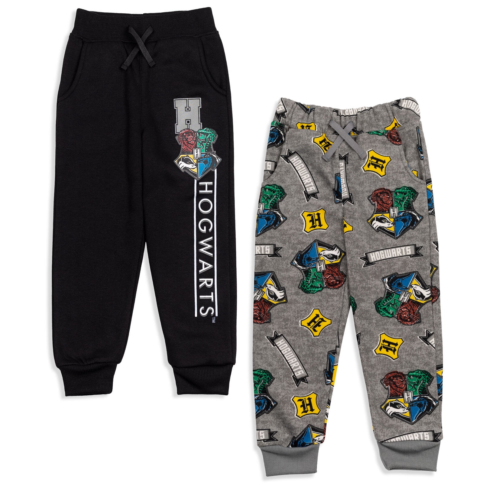 Harry Potter Little Boys Fleece 2 Pack Jogger Pants Toddler to Big Kid ...