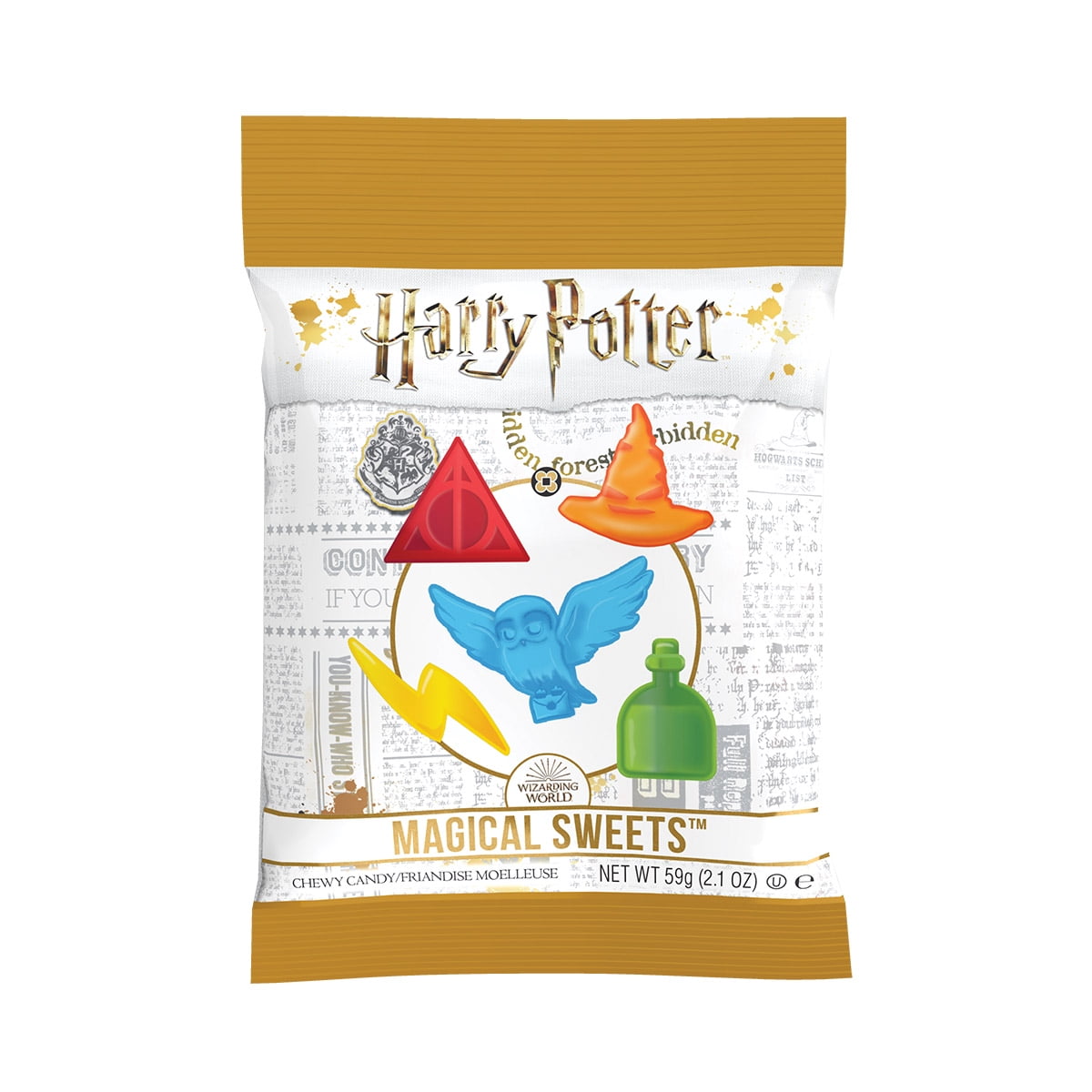 Jelly Belly Harry Potter Hogwarts Gummies Candy - Twelve 2.1oz Magical ...