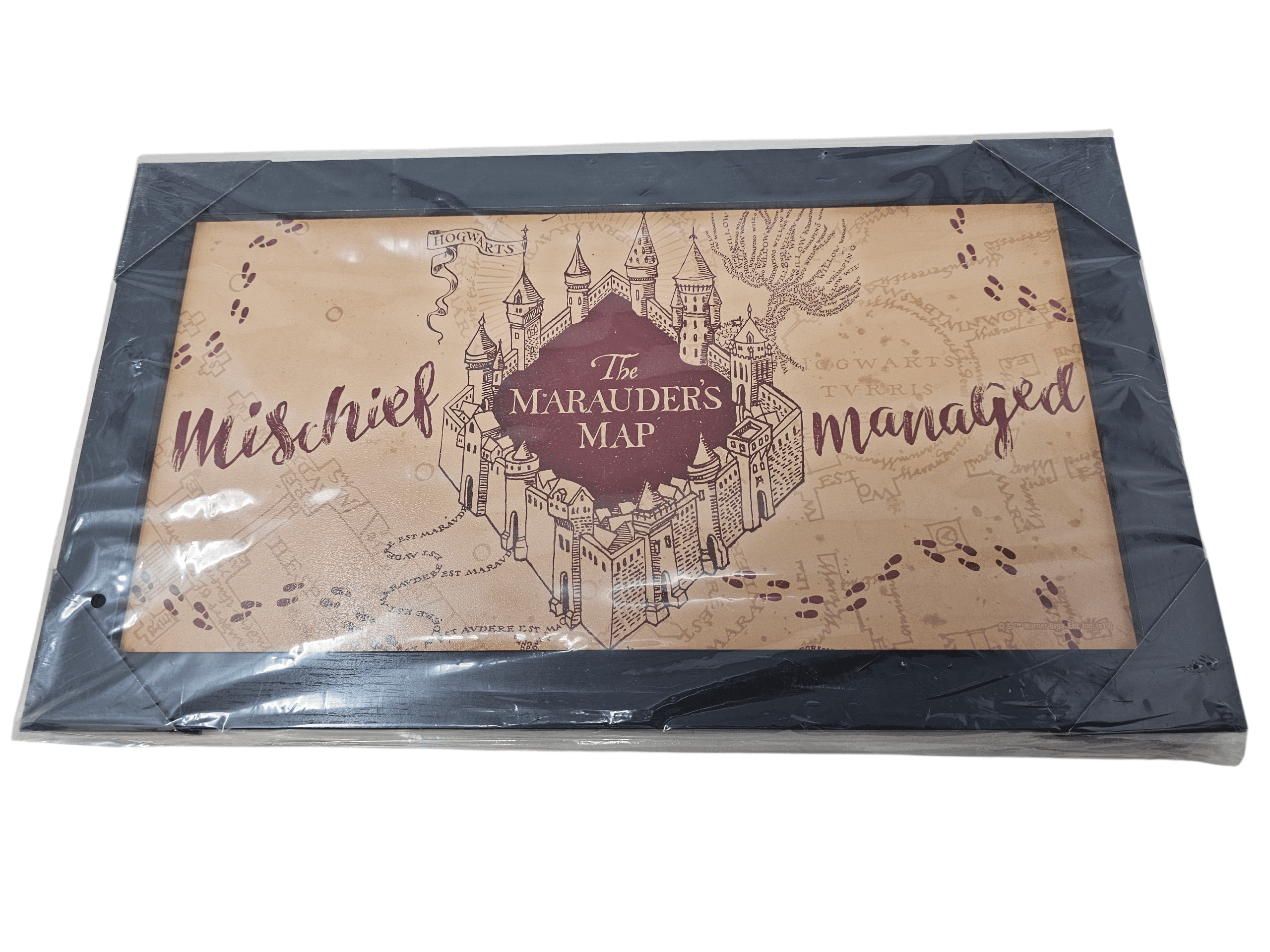 Harry Potter Marauders Map 10.47X18.43in Wooden Wall Sign - Walmart.com