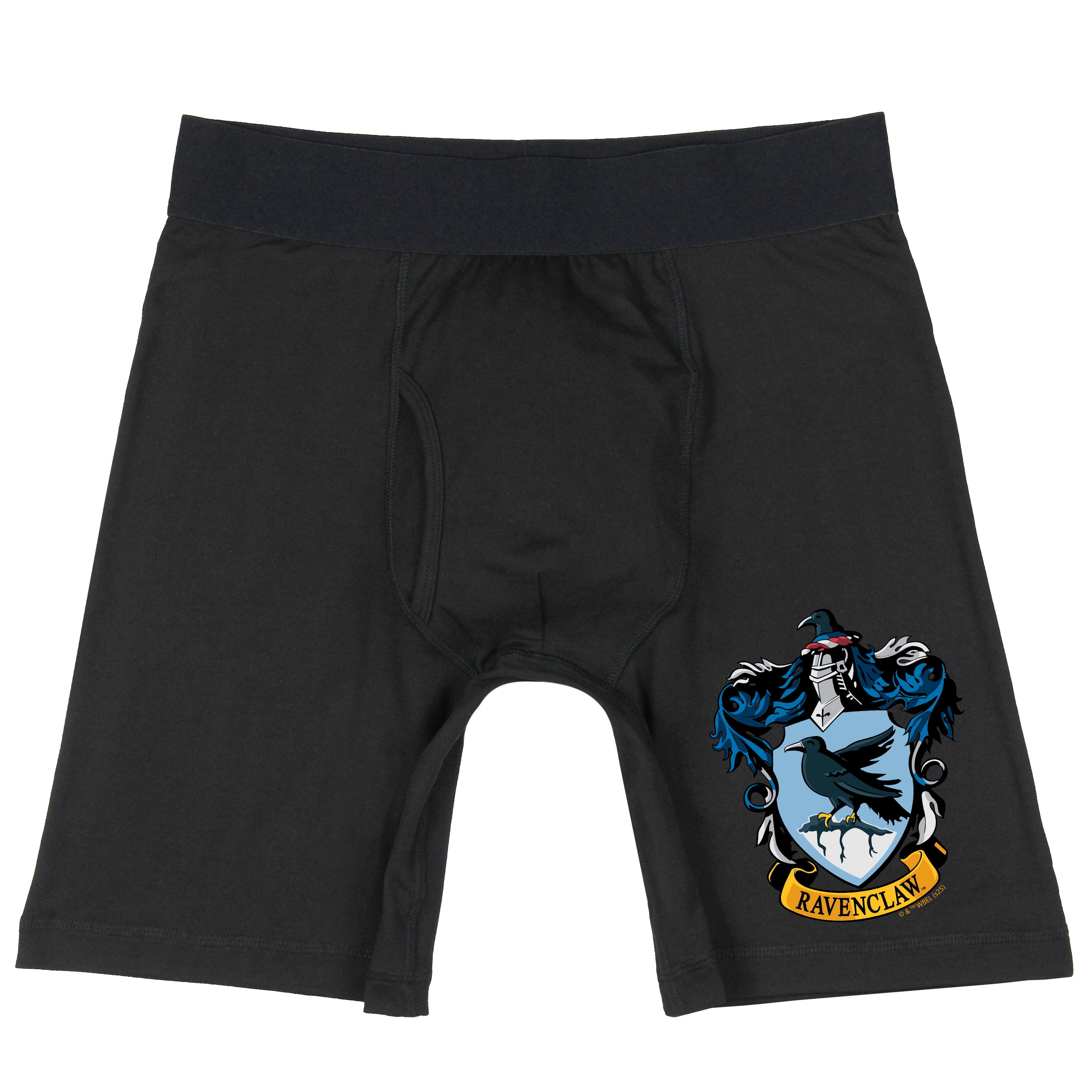Harry Potter Men's Hogwarts Houses Crests Long Leg Boxers Underwear ...