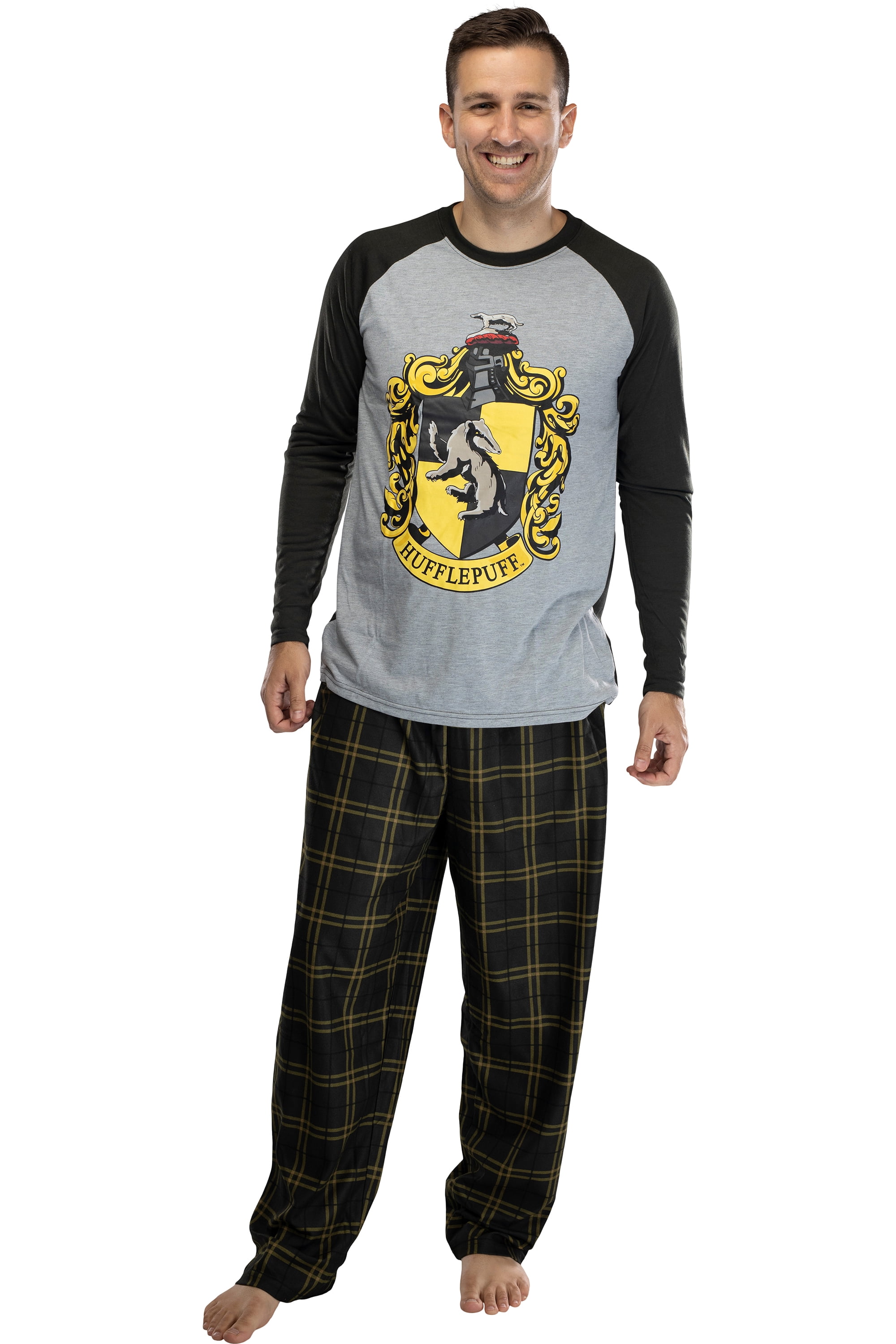 PJammy Harry Potter Mens Pajama Set, Hogwarts Houses, Gryffindor ...