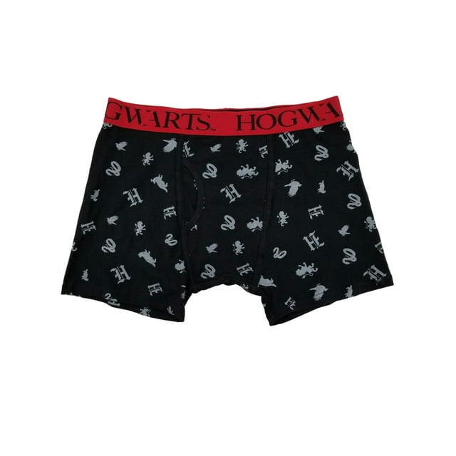 Harry Potter Mens Black Hogwarts Gryffindor Underwear Boxer Briefs M ...