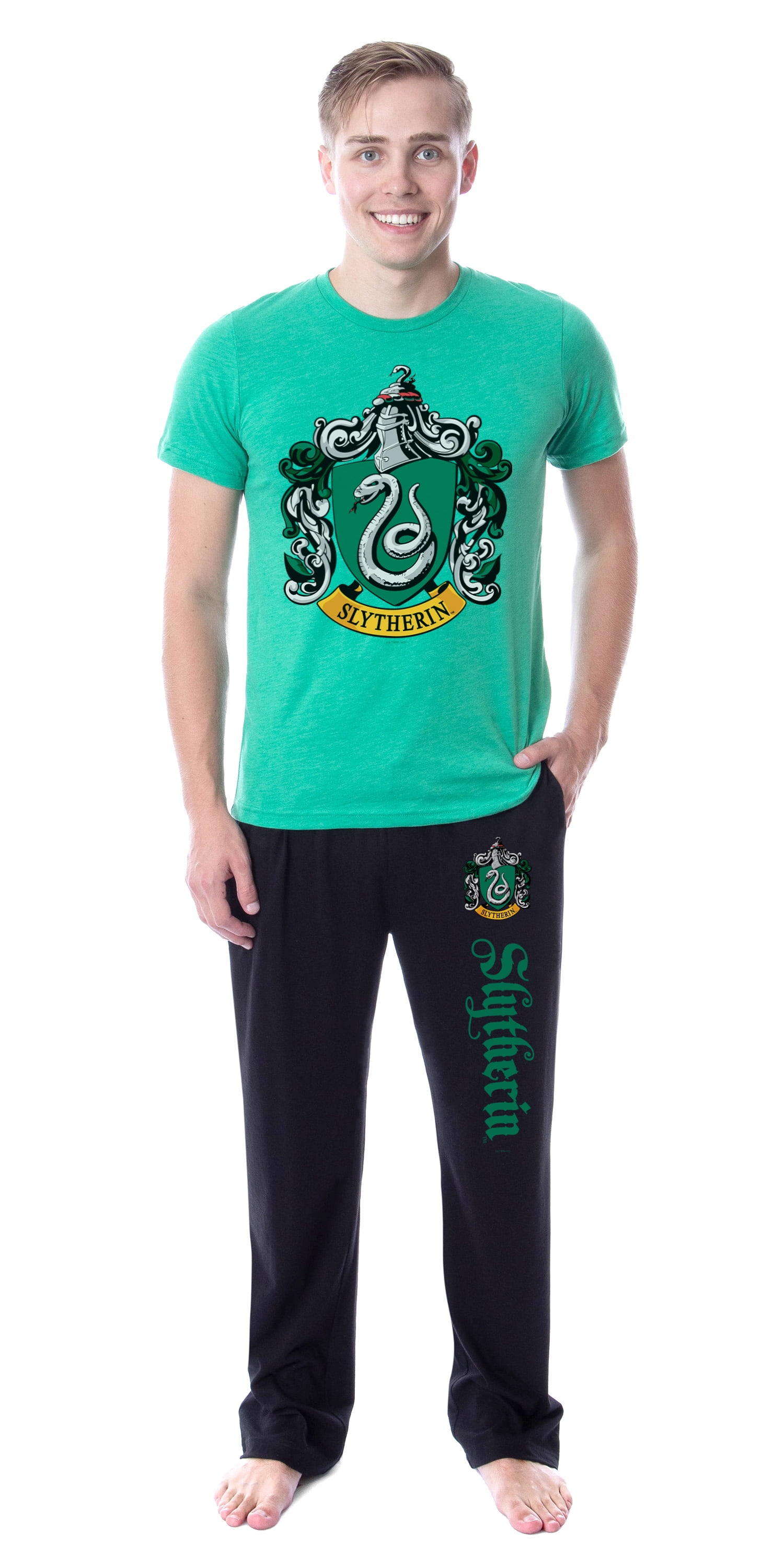 Harry Potter Mens' Hogwarts All Houses Sleep Pajama Set - Walmart.com
