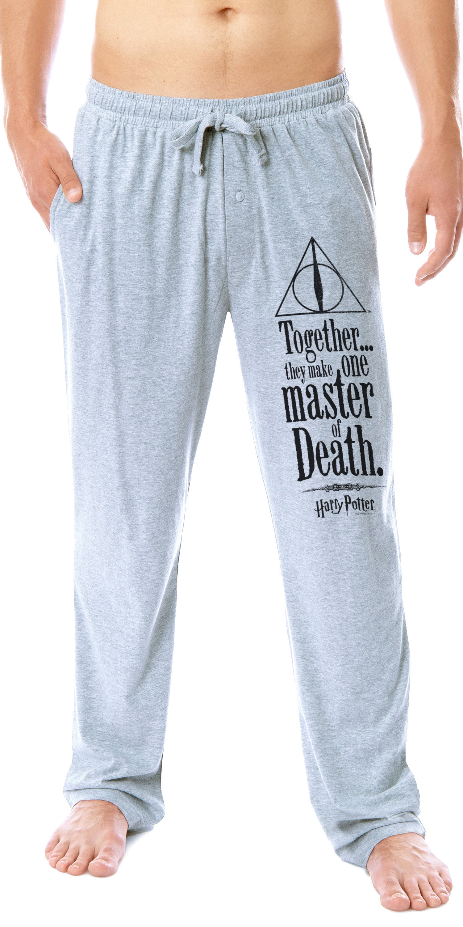 Harry Potter Mens' Wizarding World Deathly Hallows Sleep Pajama Pants ...