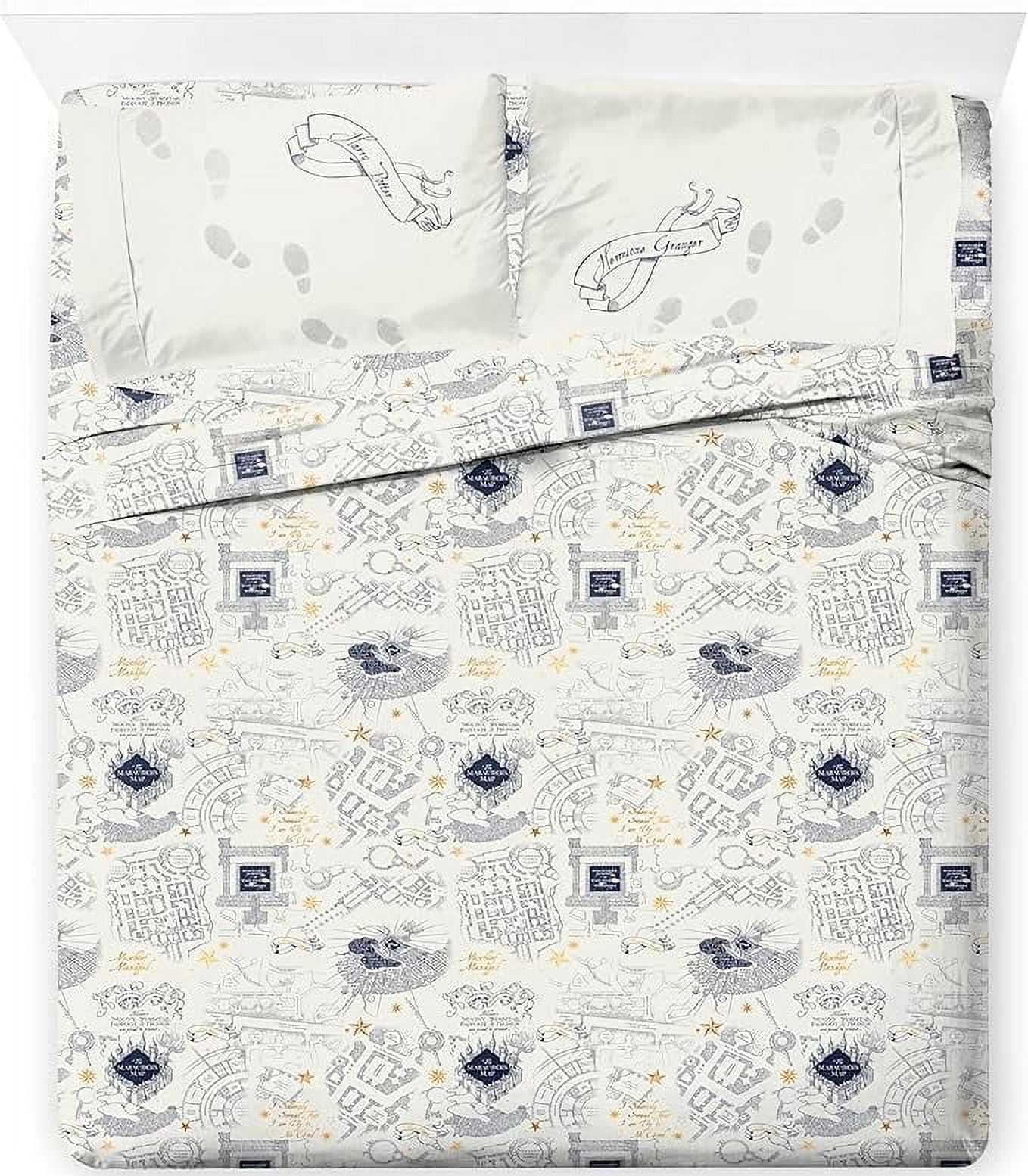Harry Potter Merry Marauders 4 Piece Queen Sheet Set - Walmart.com
