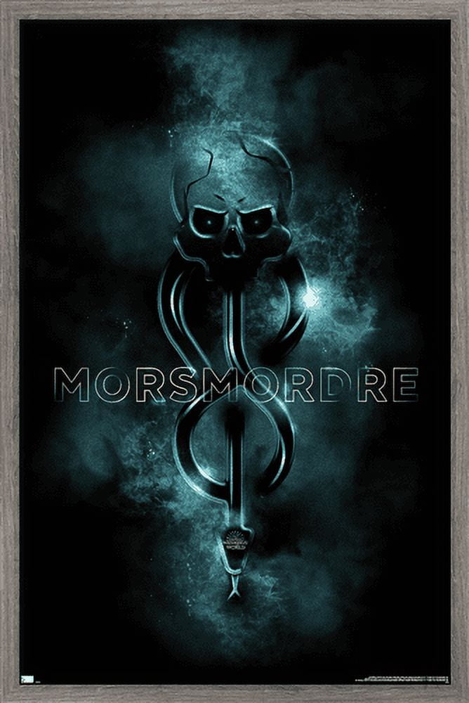 Harry Potter - Morsmordre Magic Wall Poster, 22.375" x 34", Framed ...