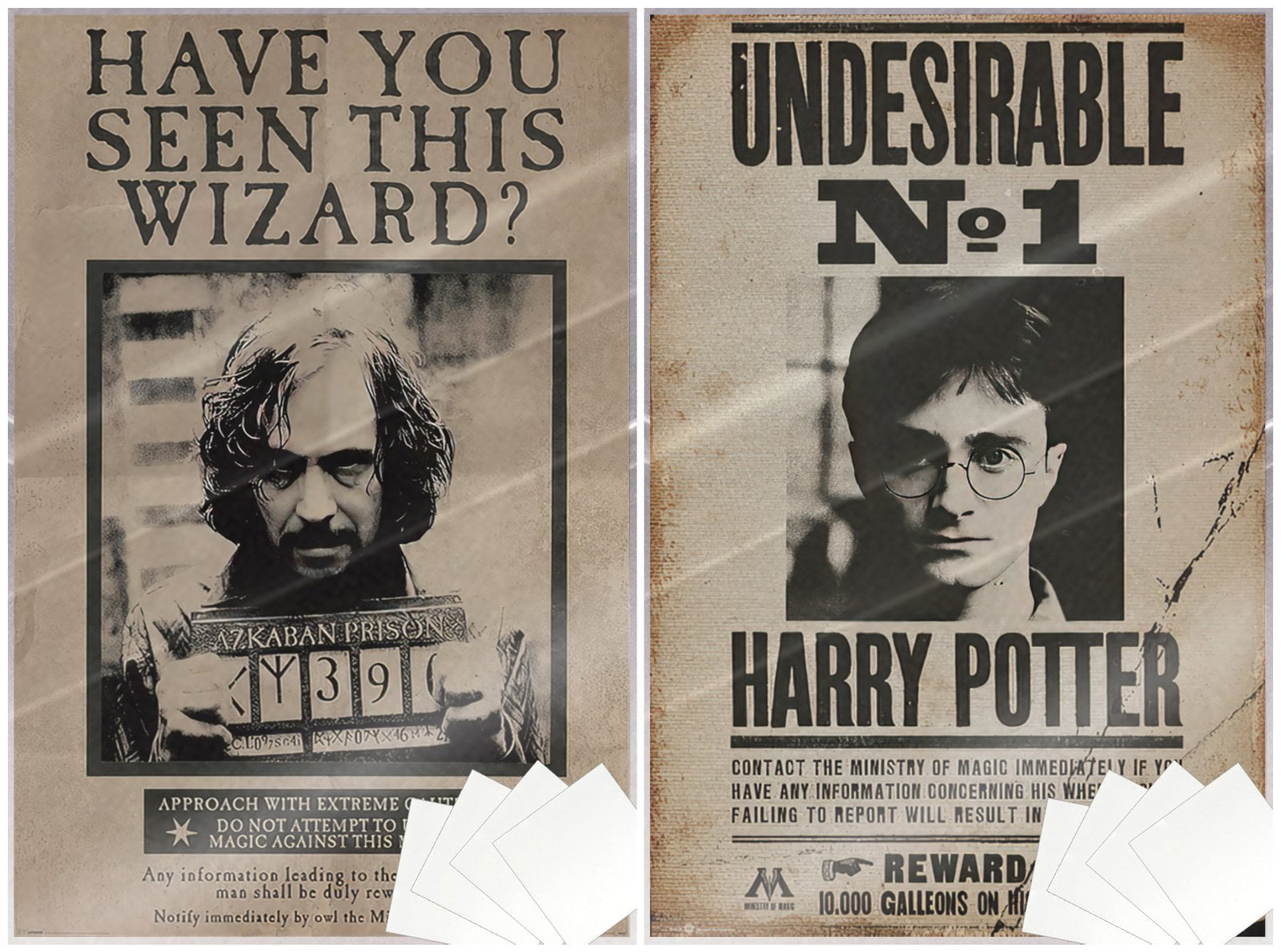 Harry Potter - Movie Poster Set (Wanted: Sirius Black & Harry Potter ...