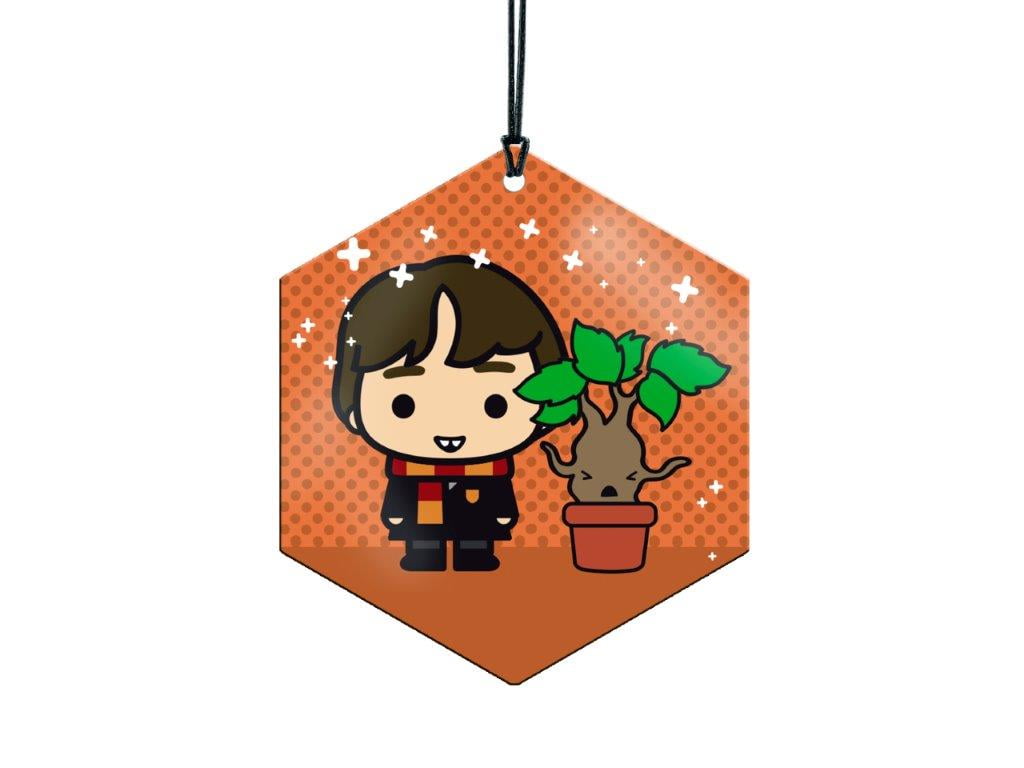 Harry Potter (Neville Longbottom and Mandrake - Chibi Cartoon) Hanging ...
