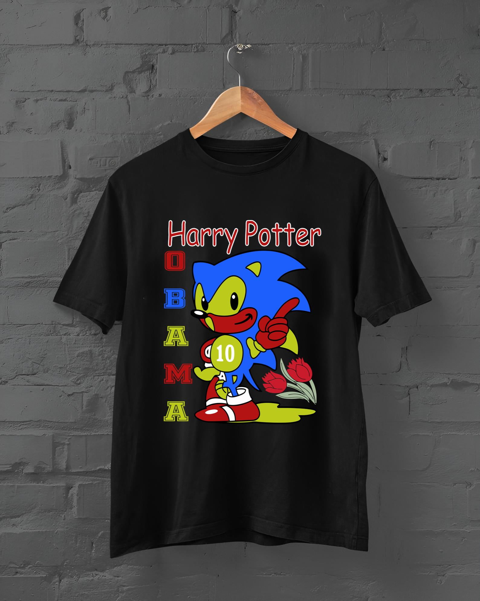 Harry Potter Obama Sonic Version Graphic T-shirt - Walmart.com