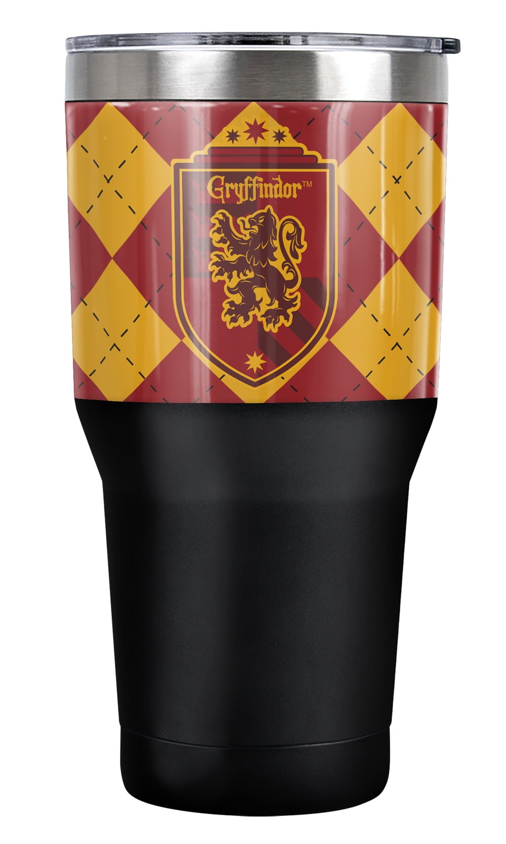 Harry Potter Official Griffindor Plaid Sigil 30 oz Travel Tumbler ...