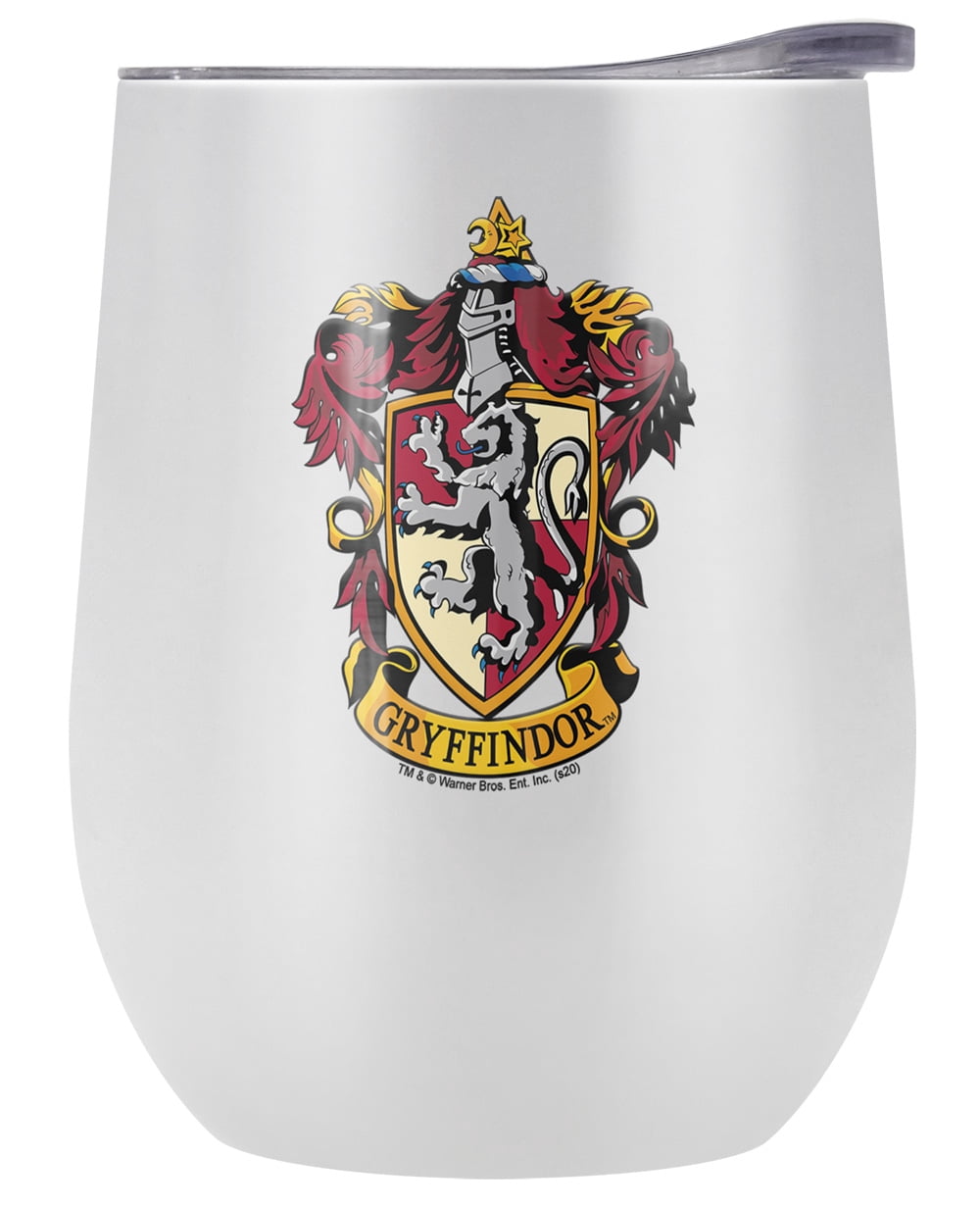Harry Potter Official Gryffindor Crest 12 oz Stemless Tumbler ...