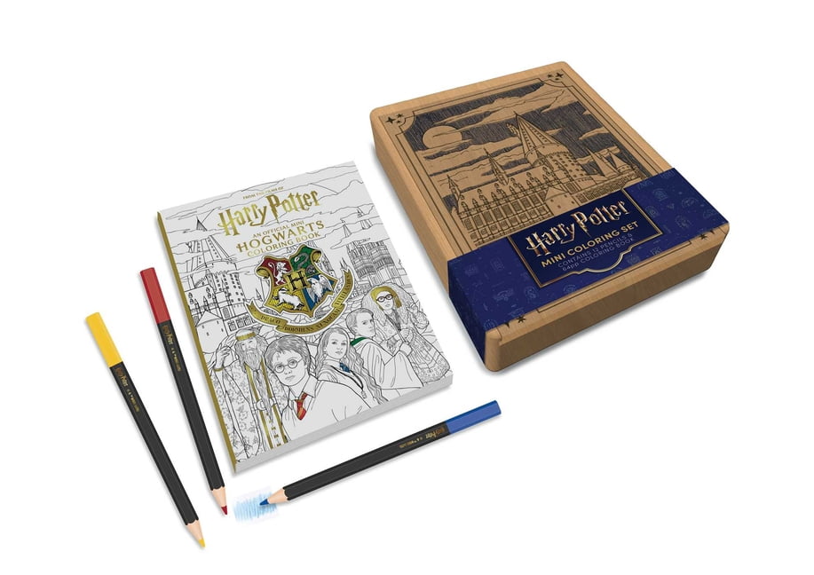 Harry Potter Mini Coloring Set: Contains 64pp Coloring Book and 12 ...