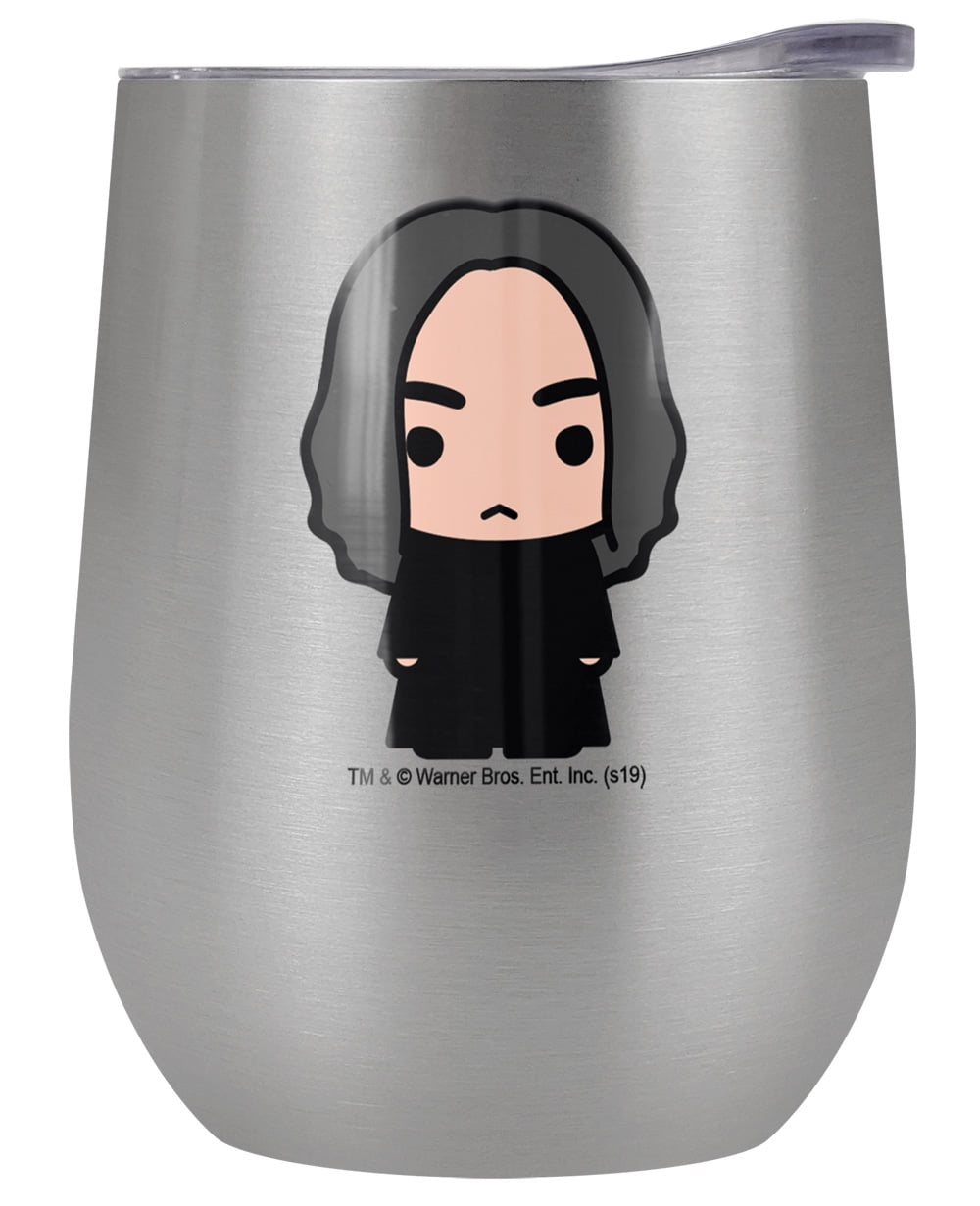 Harry Potter Official Snape Cute Chibi Character 12 oz Stemless Tumbler ...
