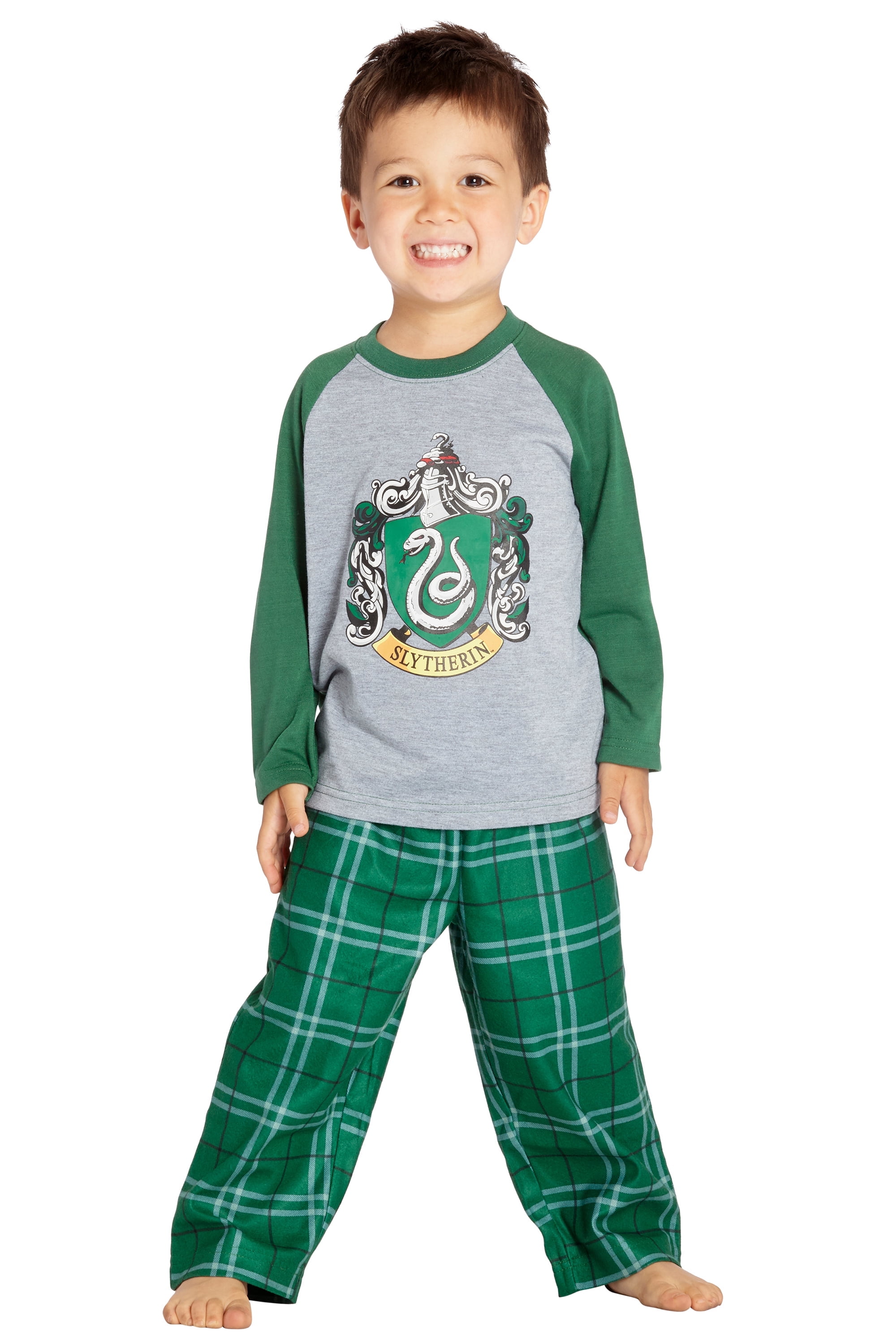 Harry Potter Pajamas Little And Big Boys' Raglan Shirt And Plaid Pants ...