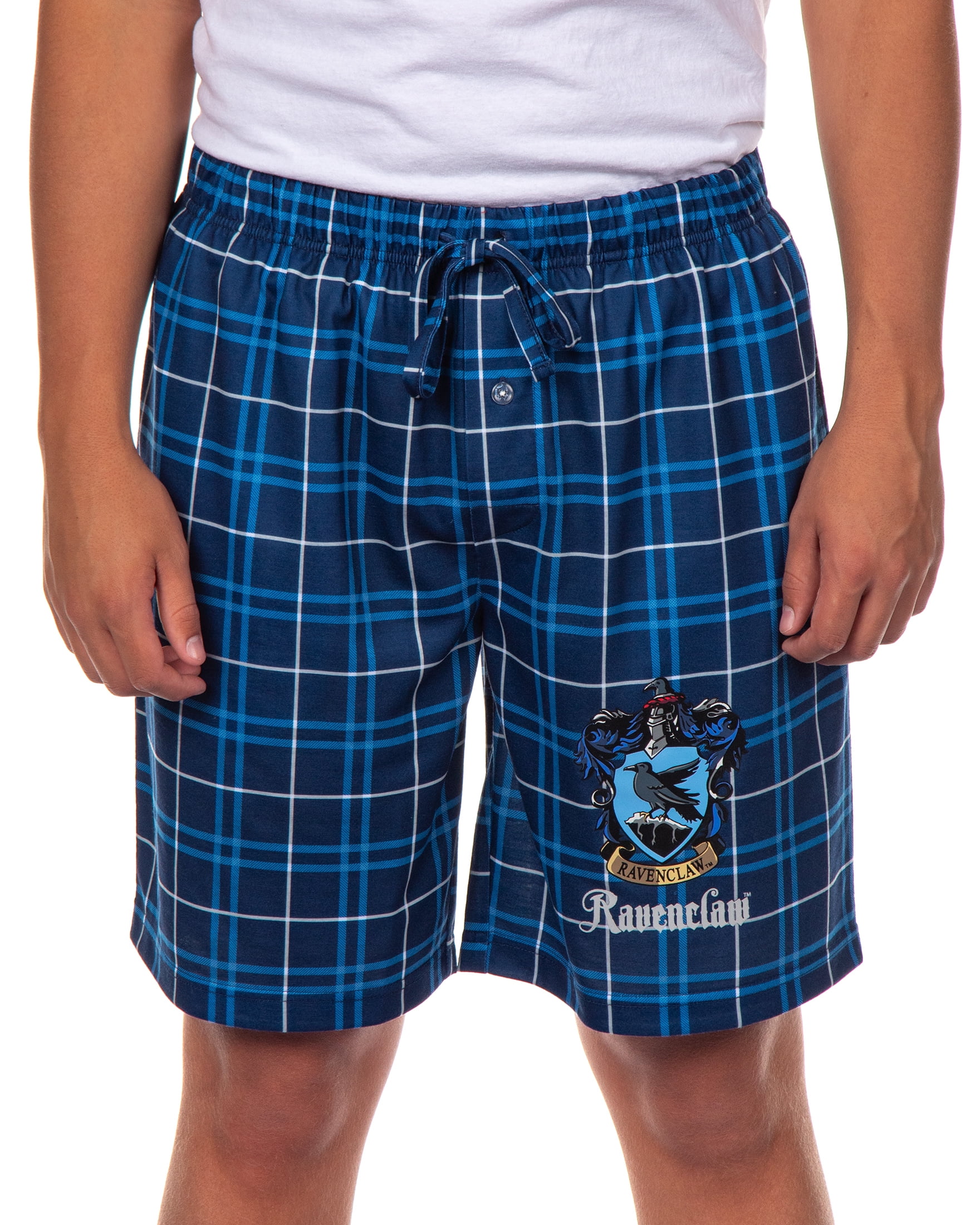 Harry Potter Pajamas Mens' Hogwarts Houses Crest Plaid Lounge Sleep ...