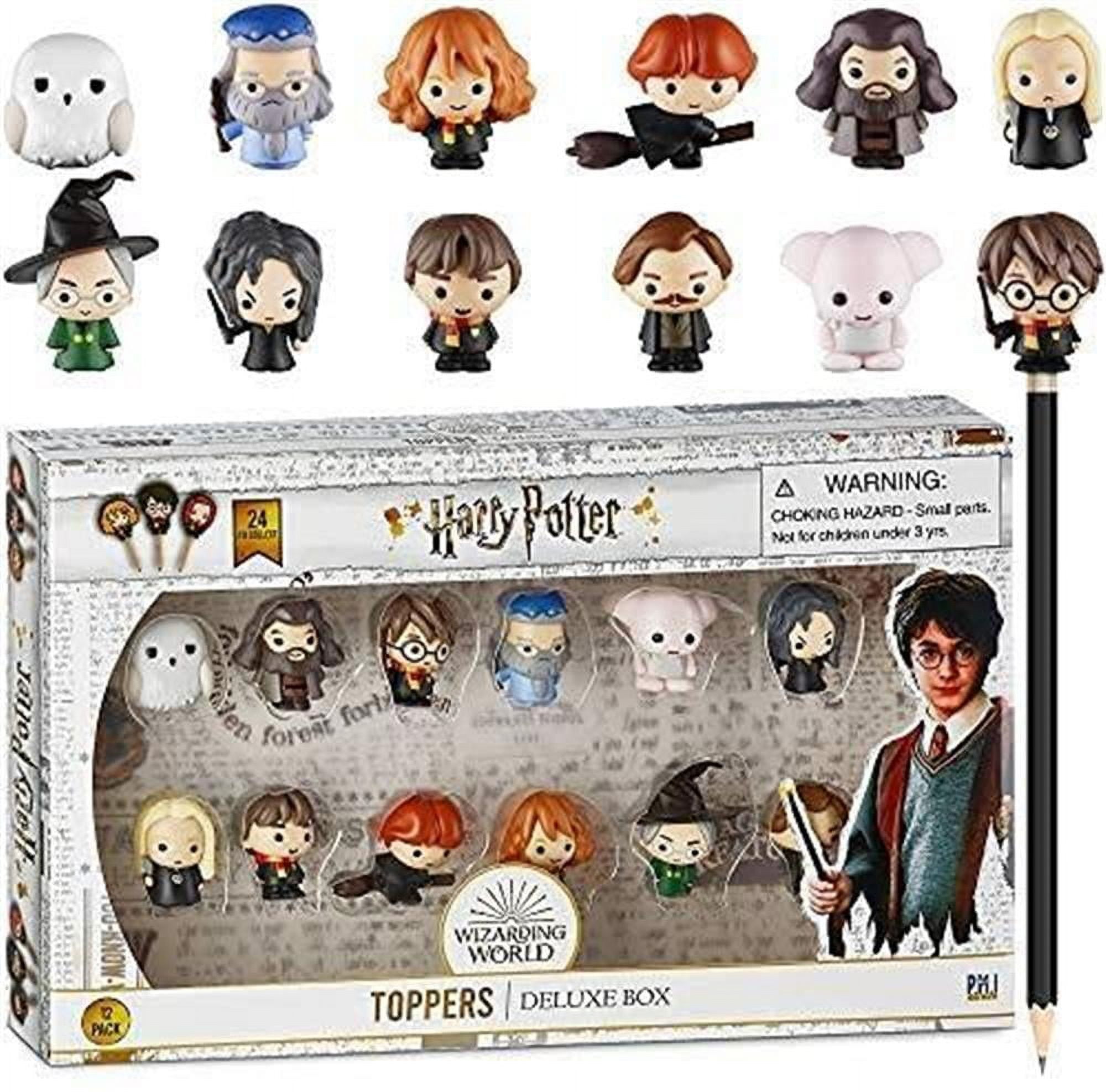 Harry Potter Pencil Toppers 12-Pack Deluxe Box Movie Characters ...