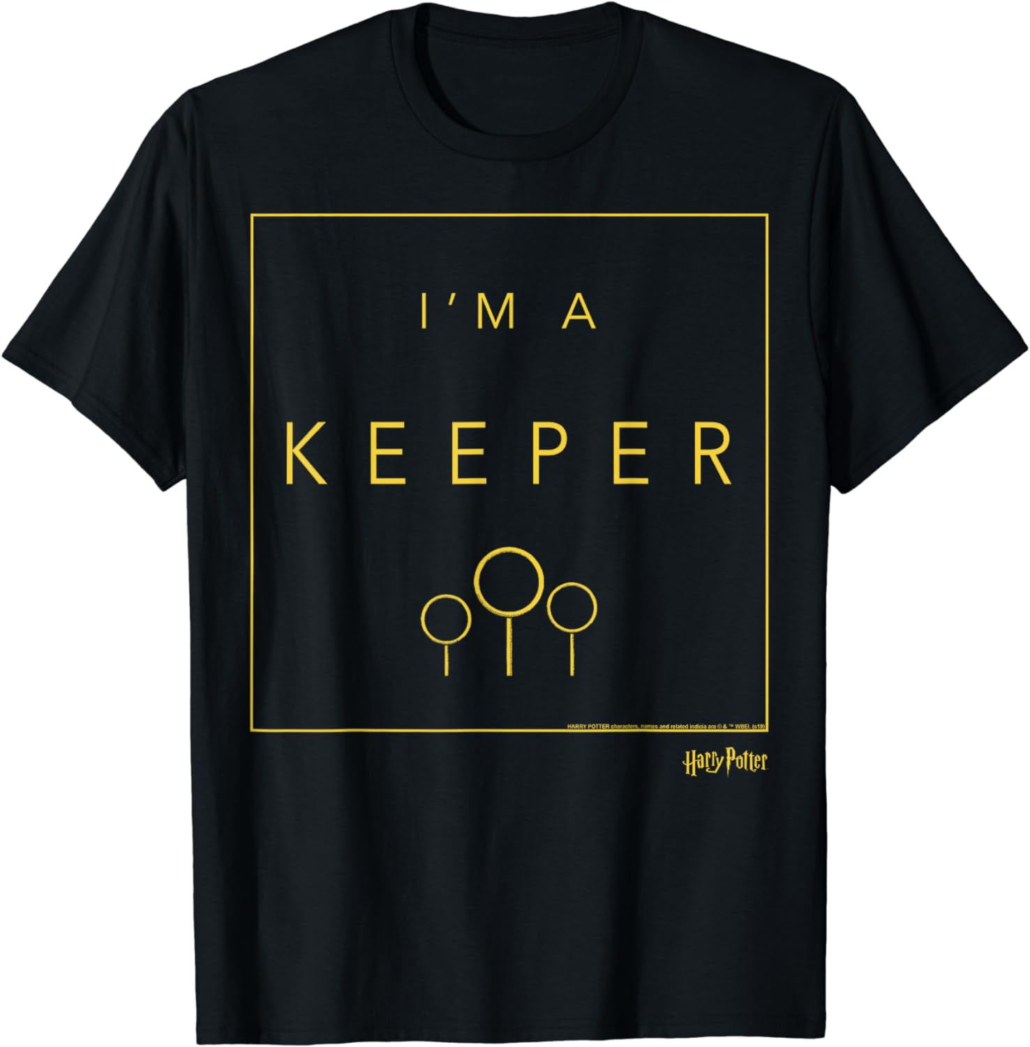 Harry Potter Quidditch I'm A Keeper T-Shirt - Walmart.com