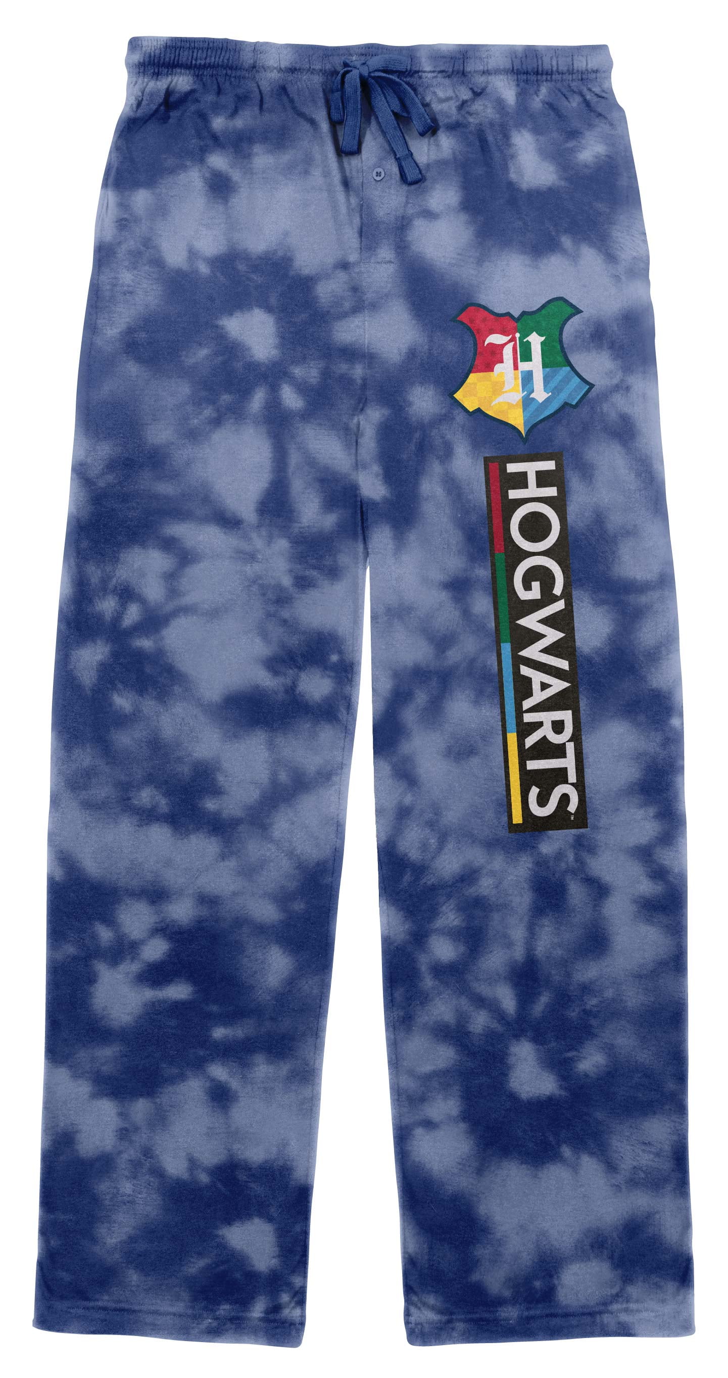 Harry Potter Rainbow Hogwarts Crest Cloud Blue Graphic Pajama Pants-XXL ...