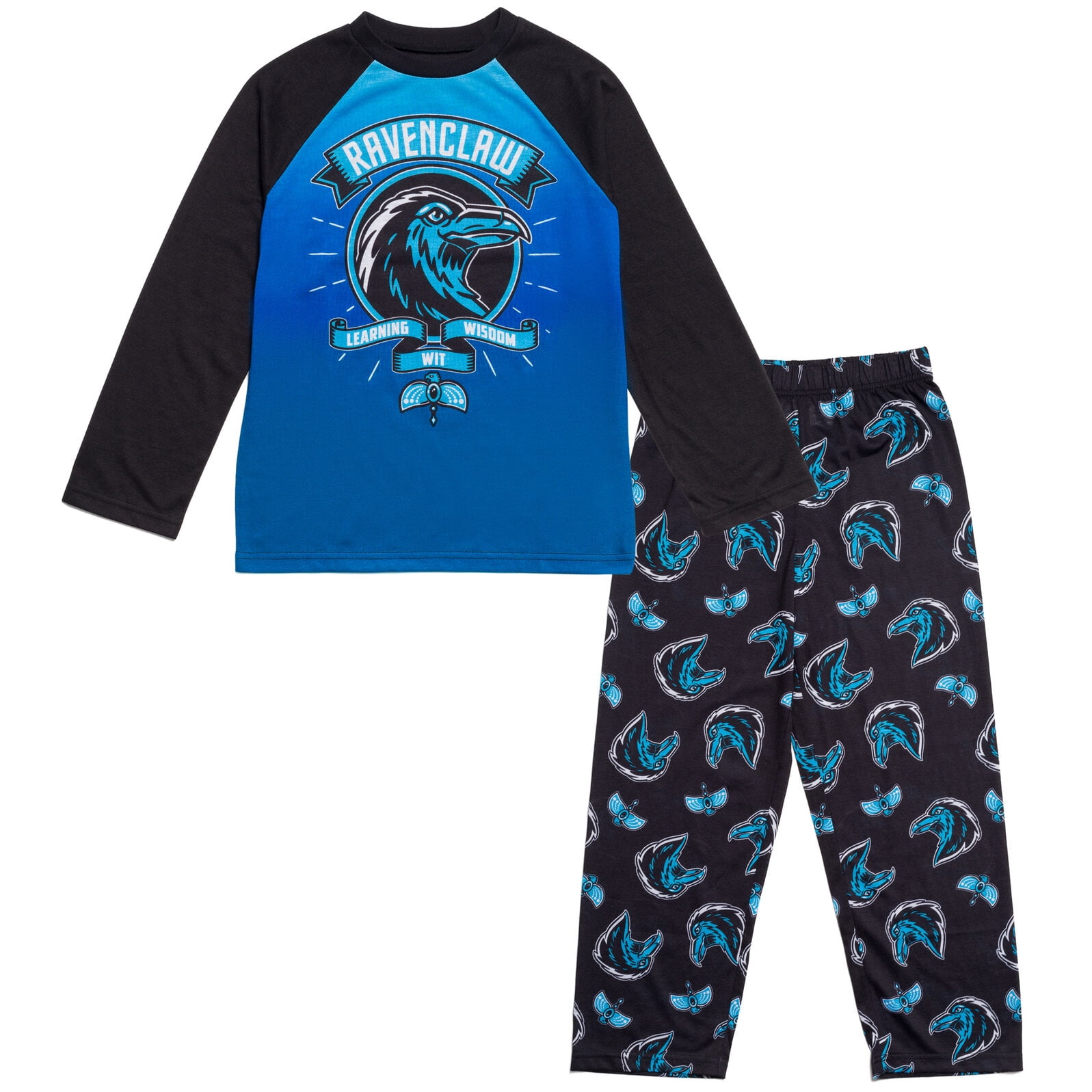Harry Potter Ravenclaw Big Boys Pajama Shirt and Pants Blue 14-16 ...