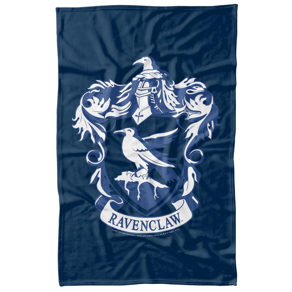 Harry Potter Ravenclaw Crest Logo Fleece Blanket 36' x 58',Ravenclaw ...