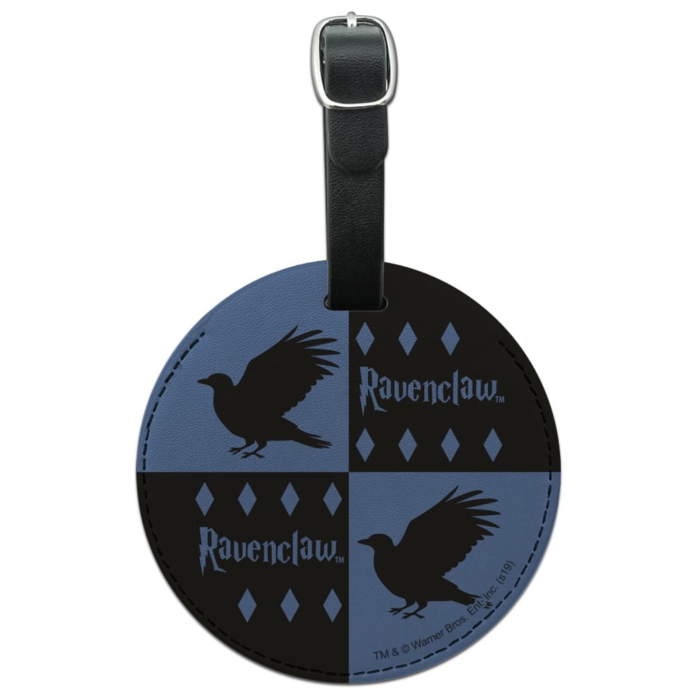 Harry Potter Ravenclaw Pattern Round Leather Luggage Card Suitcase ...