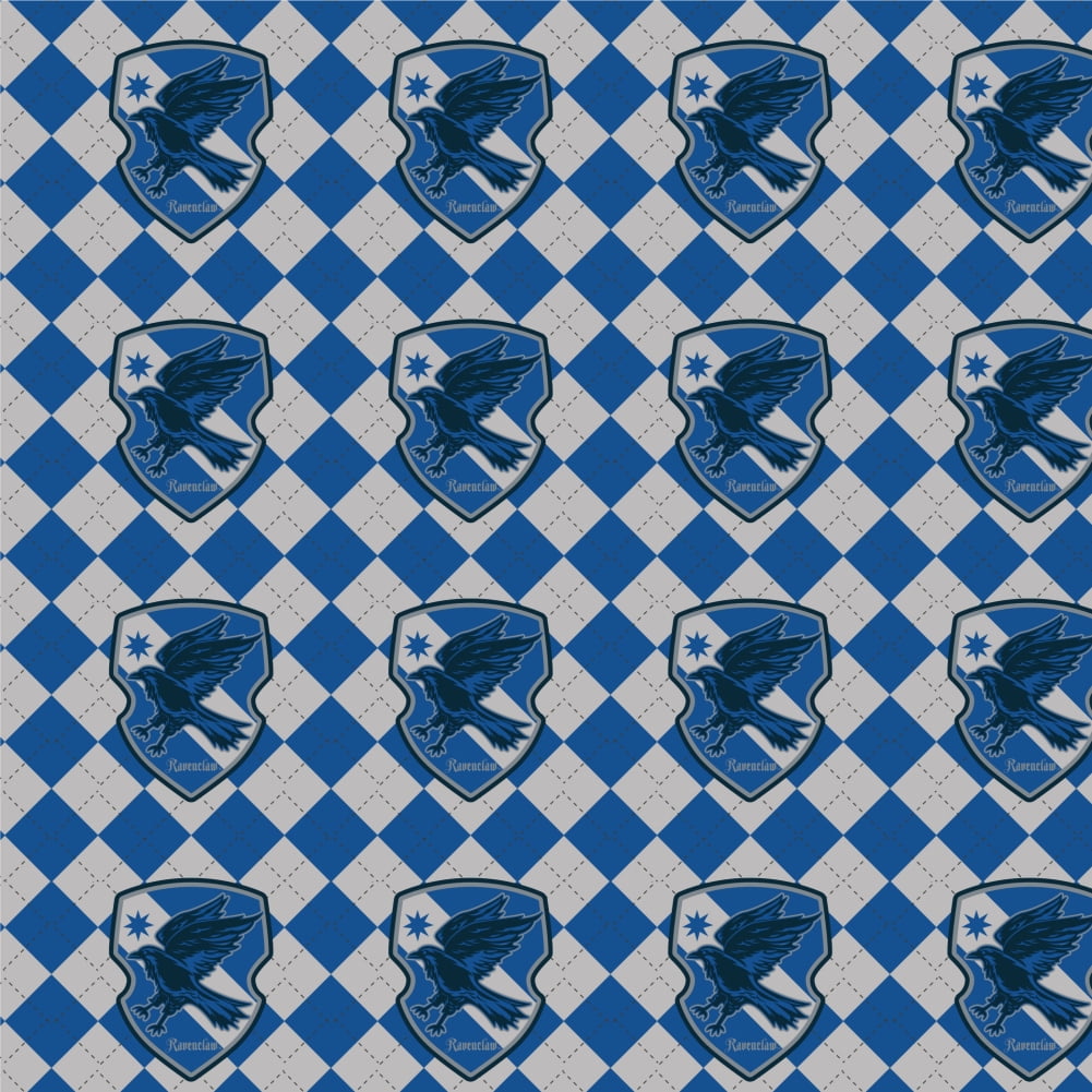 Harry Potter Ravenclaw Plaid Sigil Premium Roll Gift Wrap Wrapping ...