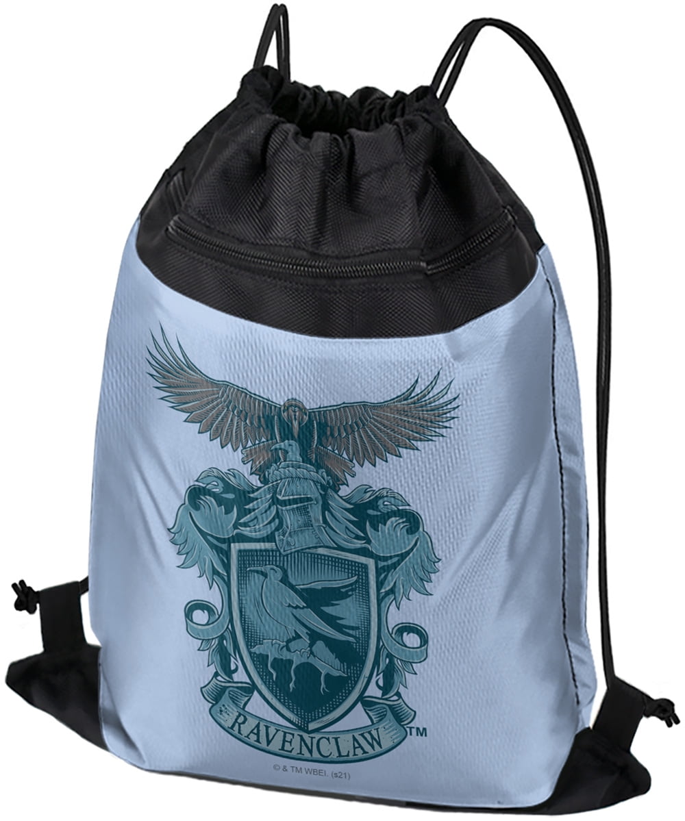 Harry Potter Ravenclaw Raven Crest Drawstring Backpack Sports Bag ...
