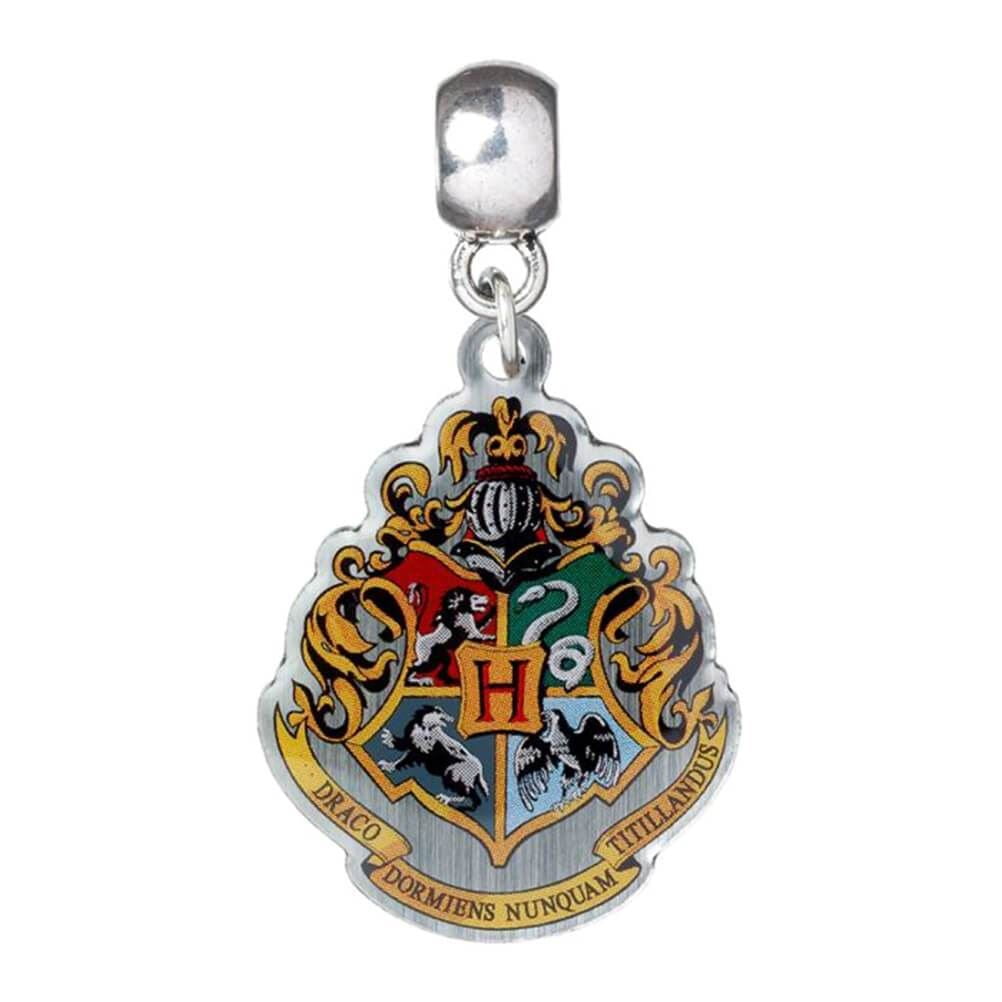 Harry Potter Silver Plated Hogwarts Crest Slider Charm - Walmart.com