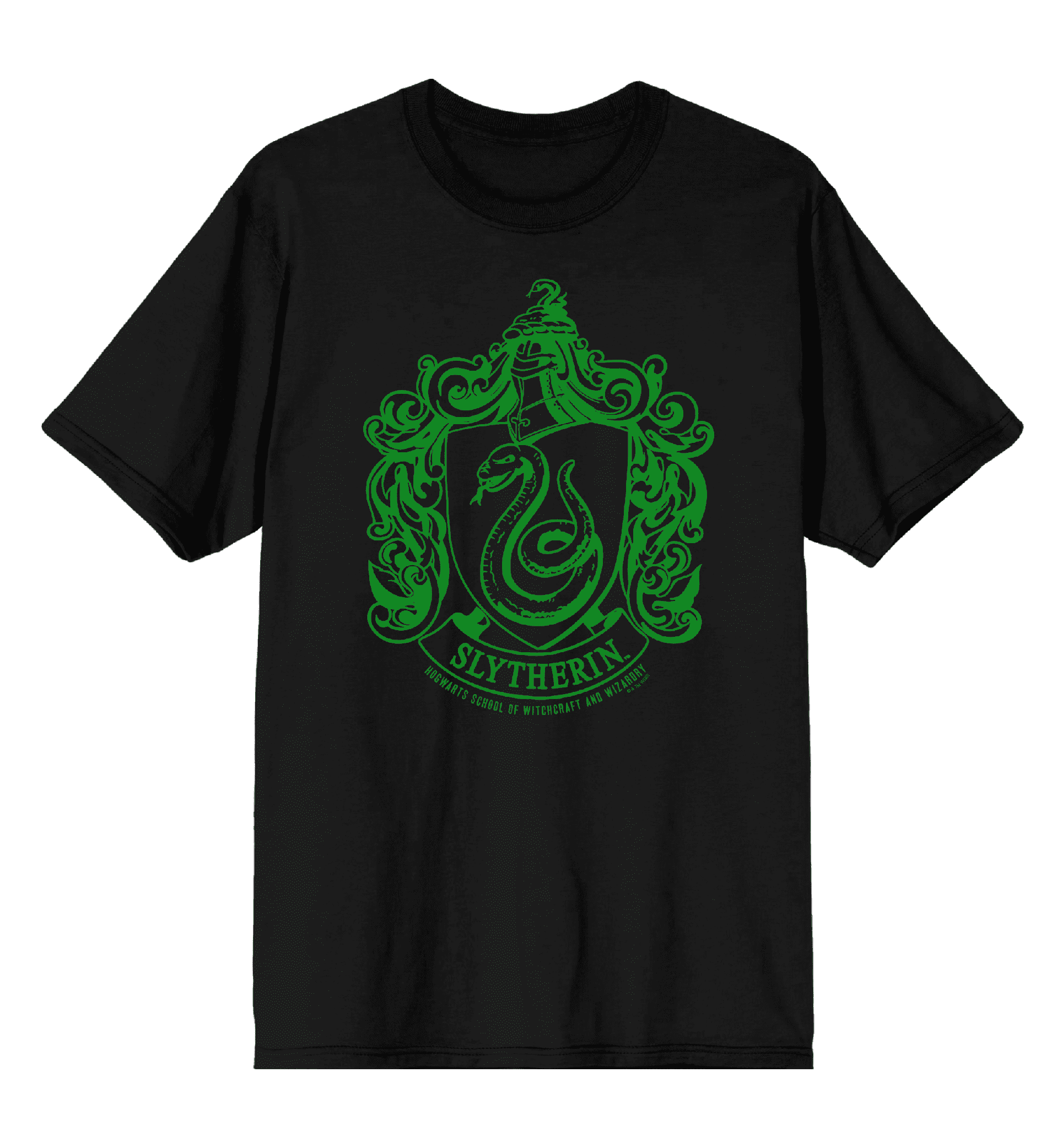 Harry Potter Slytherin Crest Crew Neck Short Sleeve Men's T-shirt-Small ...