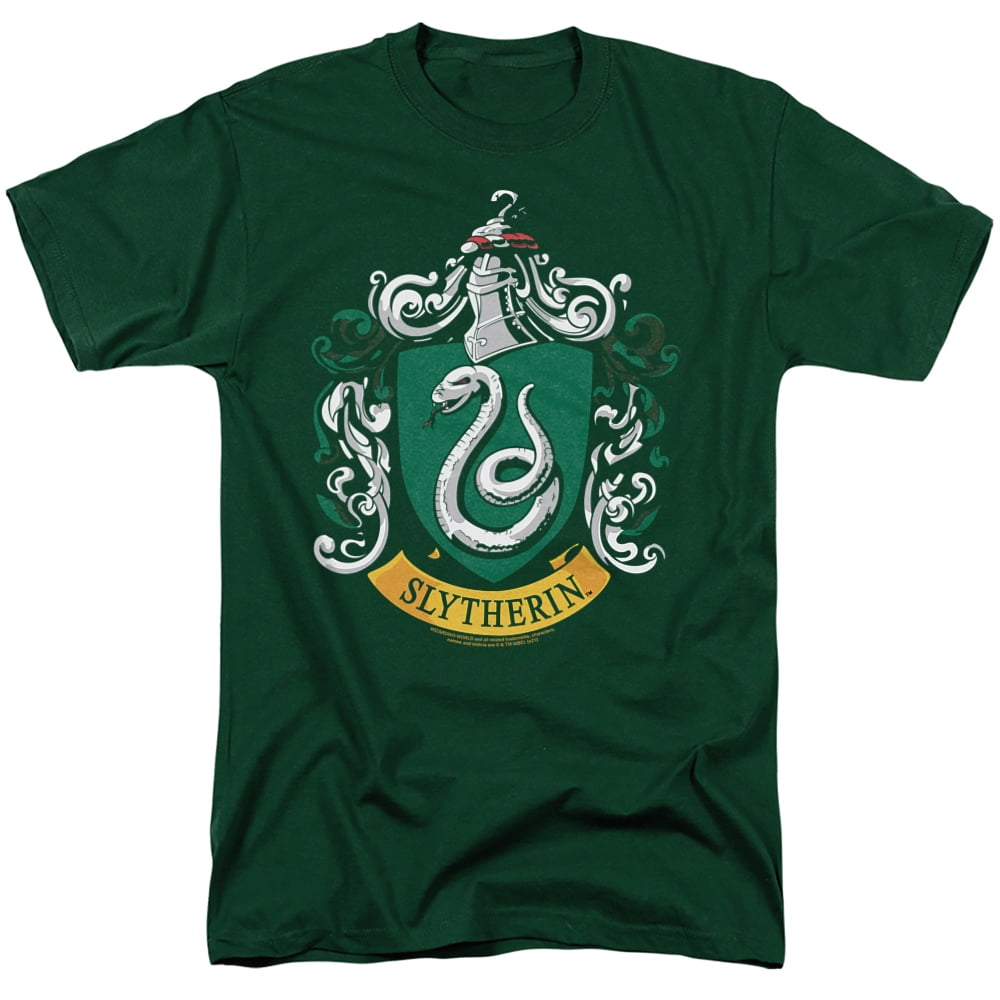 Harry Potter Slytherin Crest Unisex Adult T Shirt, Hunter Green, 4X ...