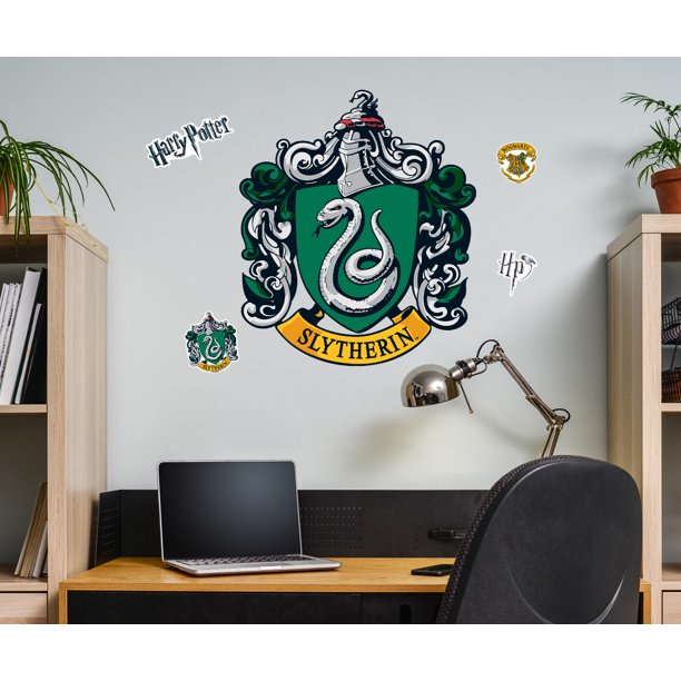 Harry Potter Slytherin House Crest Movable Vinyl DIY Wall Art Stickers ...