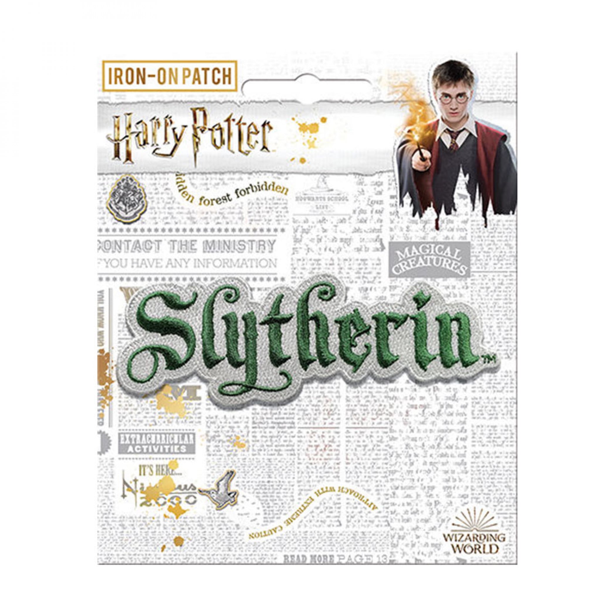 Harry Potter Slytherin Name Full Color Iron-On Patch - Walmart.com