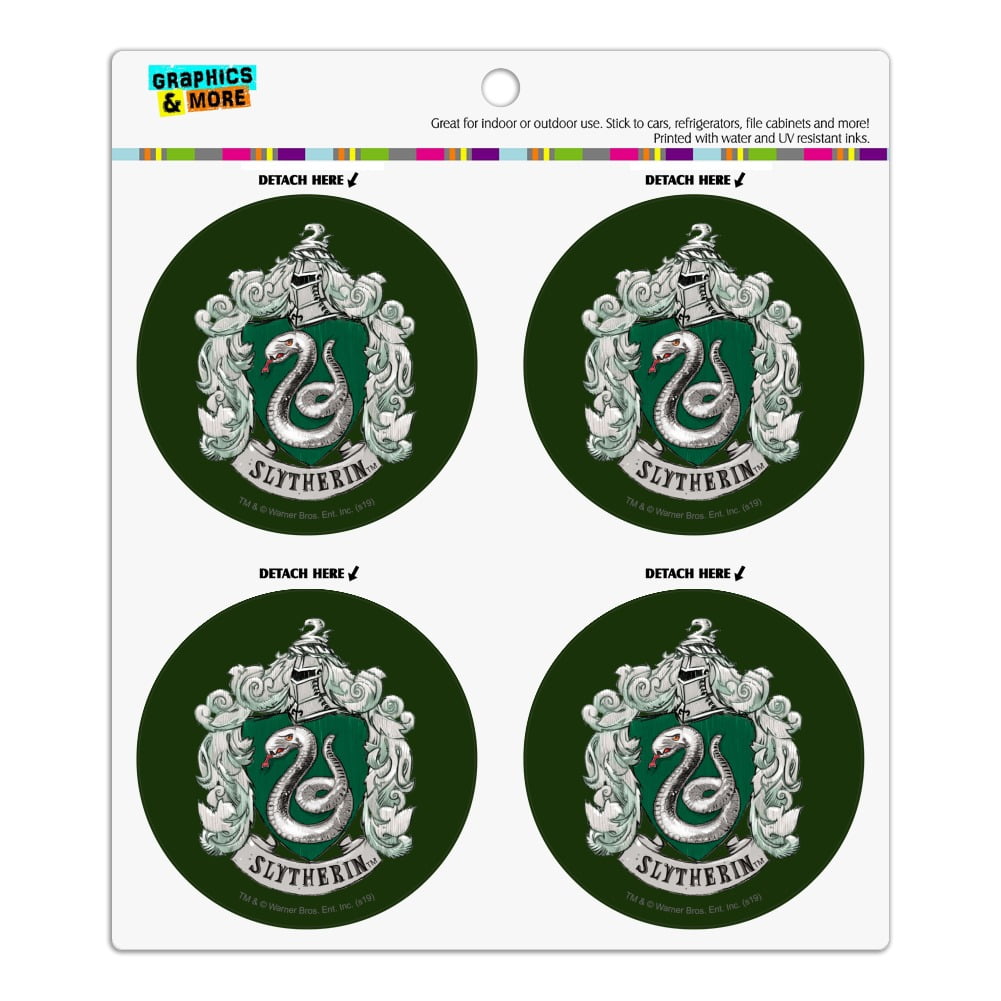 Harry Potter Slytherin Painted Crest Refrigerator Fridge Locker Vinyl ...
