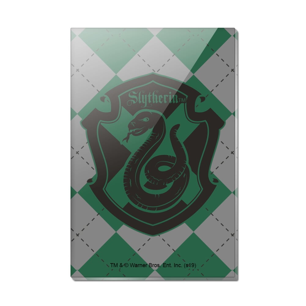 Harry Potter Slytherin Plaid Sigil Rectangle Acrylic Fridge ...