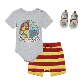 Harry Potter Hedwig Owl Infant Baby Boys French Terry Short Overalls T ...