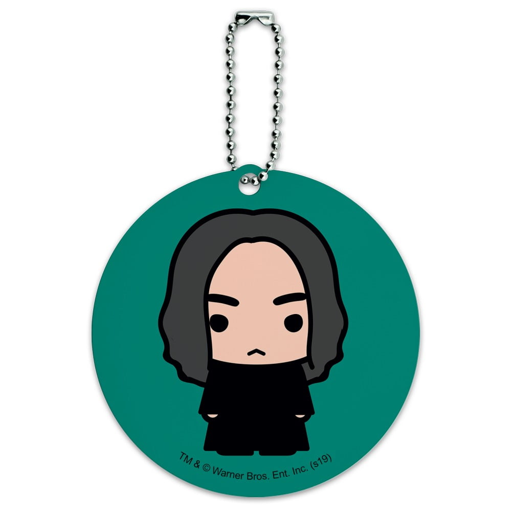Harry Potter Snape Cute Chibi Character Round Luggage ID Tag Card ...