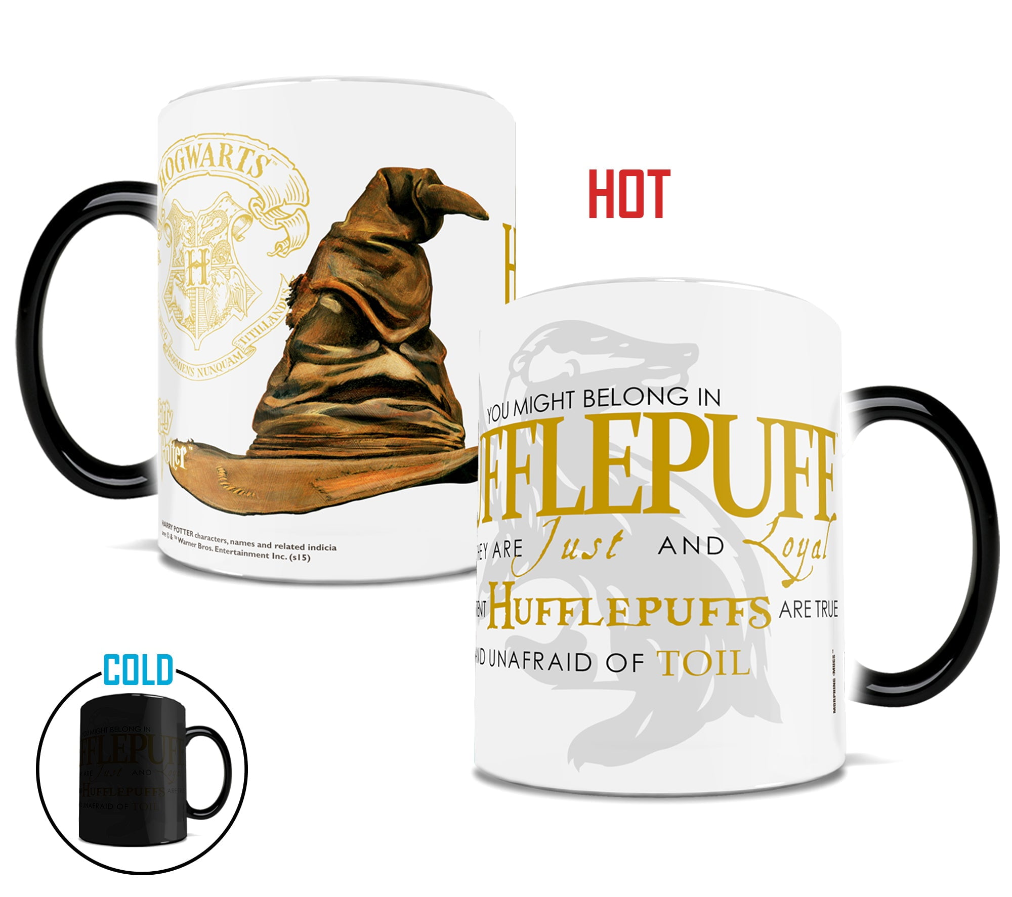 Harry Potter (Sorting Hat Hufflepuff) Morphing Mugs® Heat-Sensitive Mug ...