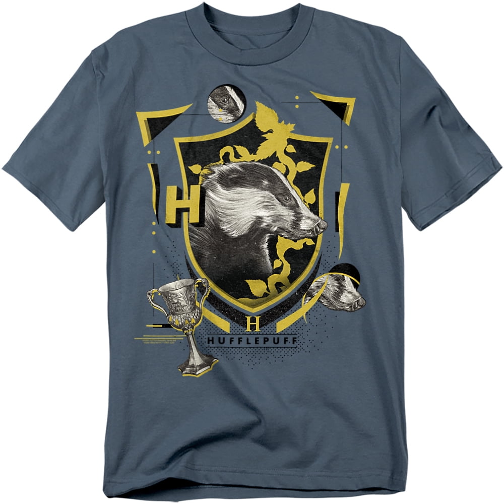Harry Potter T-Shirt Hufflepuff Magicial Mischief Level Up Crest Unisex ...