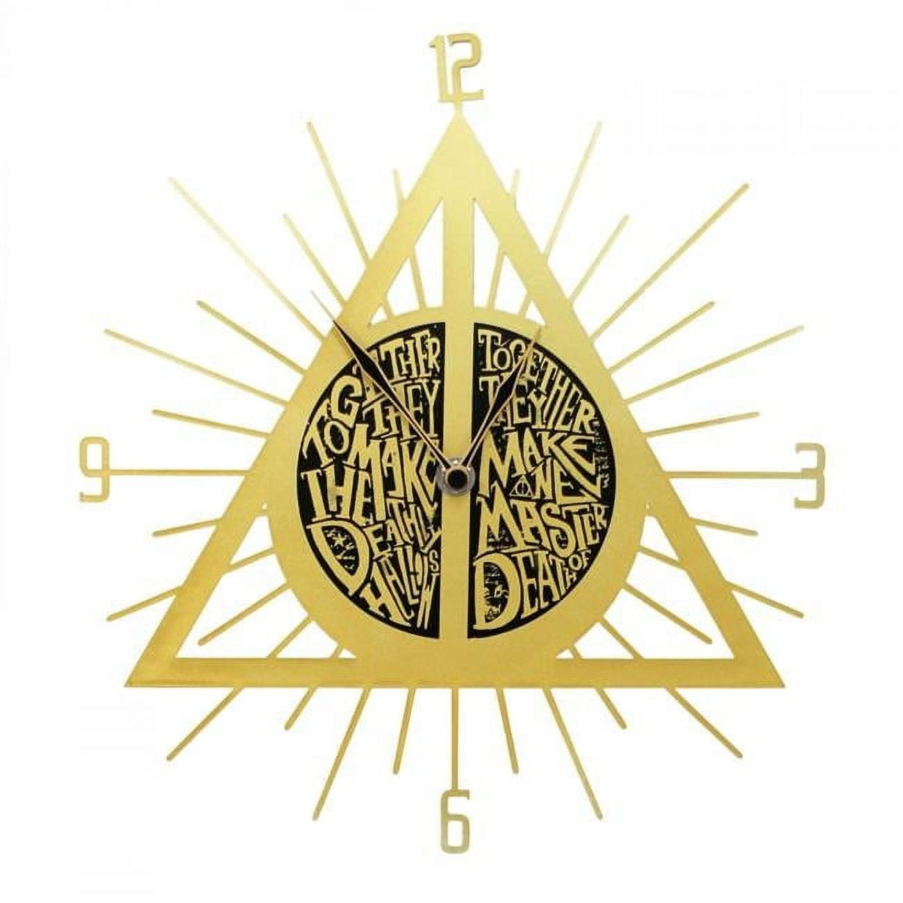 Harry Potter The Deathly Hallows Symbol Laser Cut Out Wall Clock ...