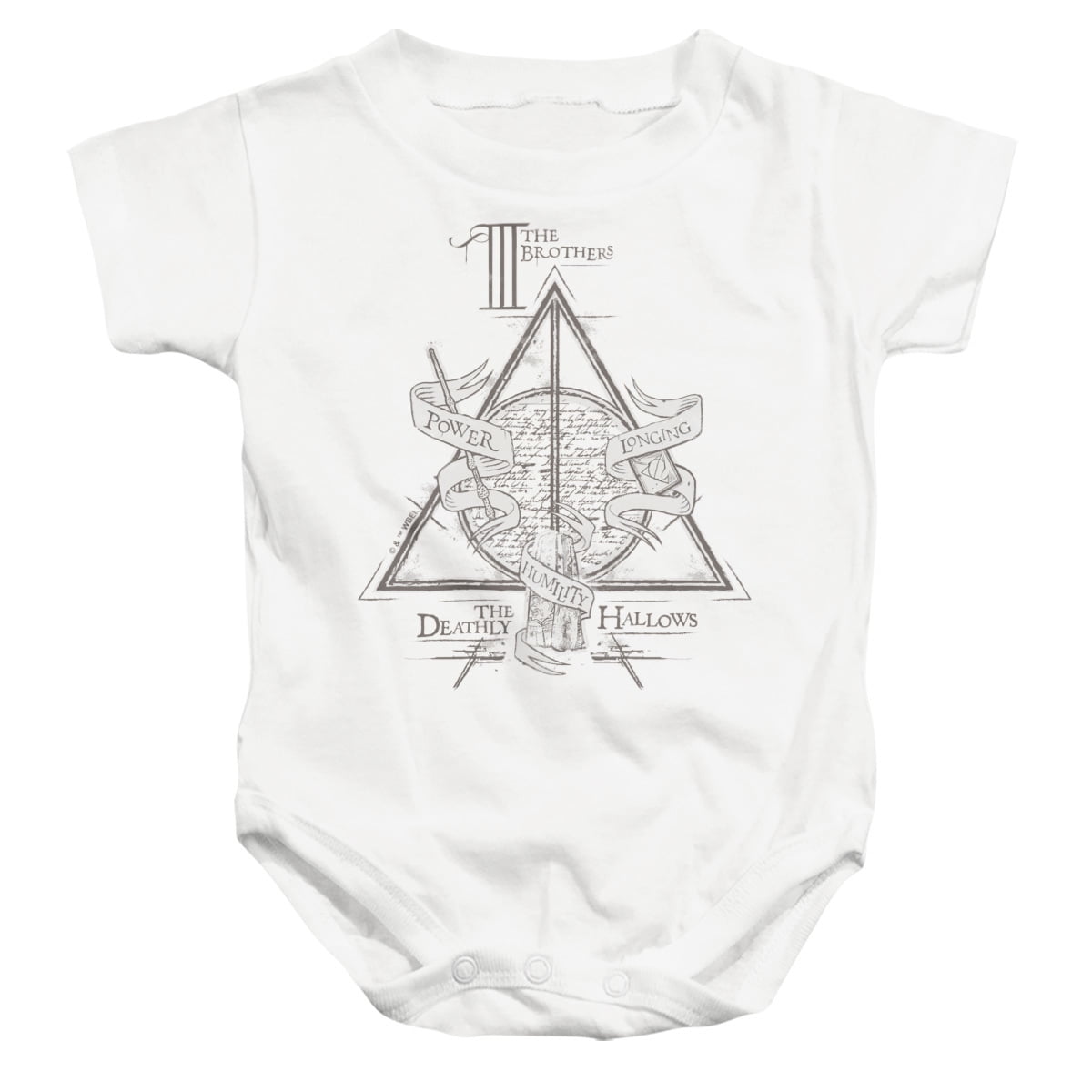 Harry Potter Three Brothers Deathly Hallows Unisex Infant Snap Suit for ...