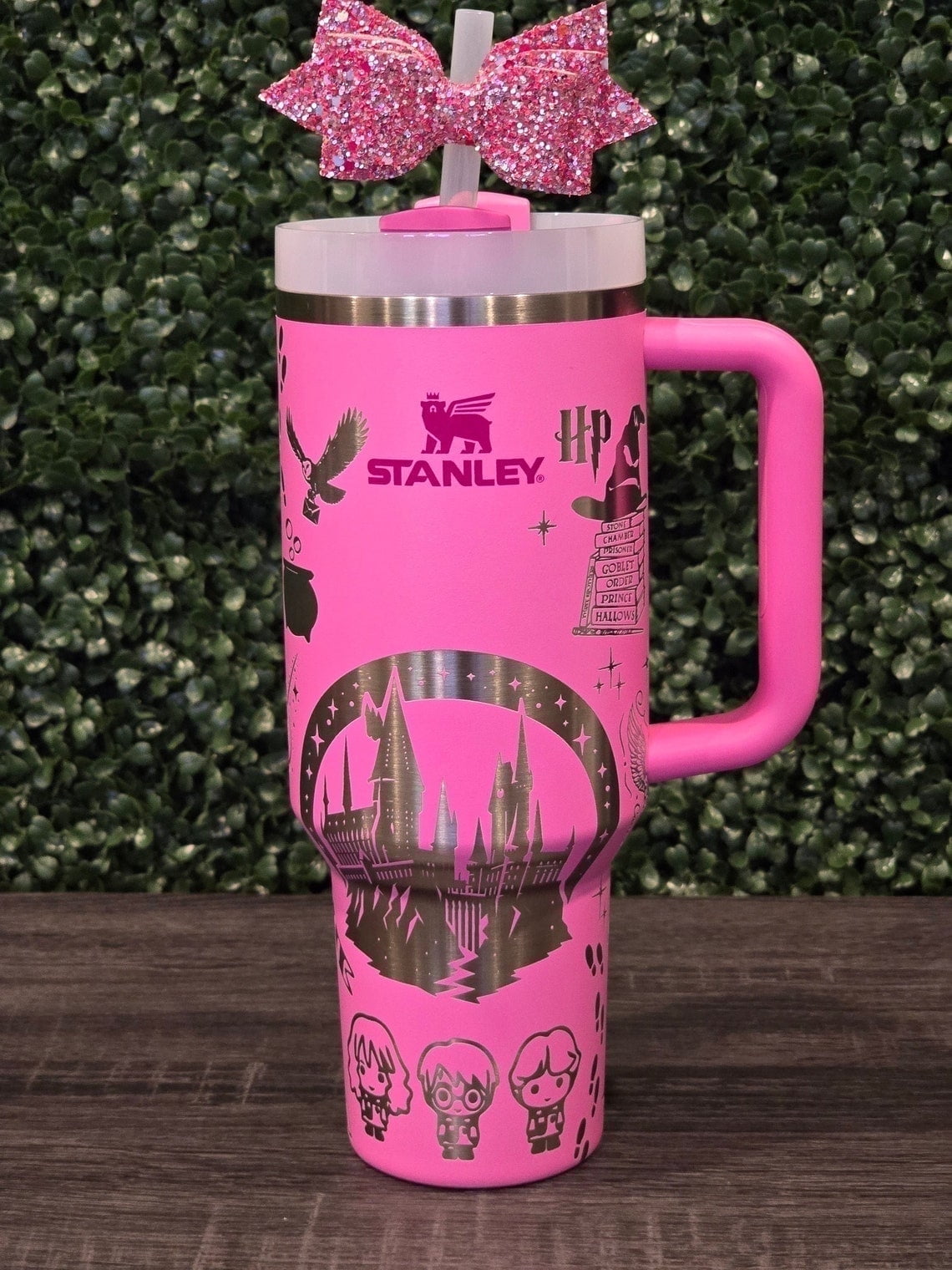 Harry Potter Stanley Tumbler 40oz | Castle Gryffindor & More Peony Pink ...