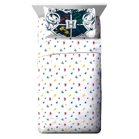 Warner Bros. Harry Potter Twin Sheet Set Super Soft 3 Piece Hogwarts ...