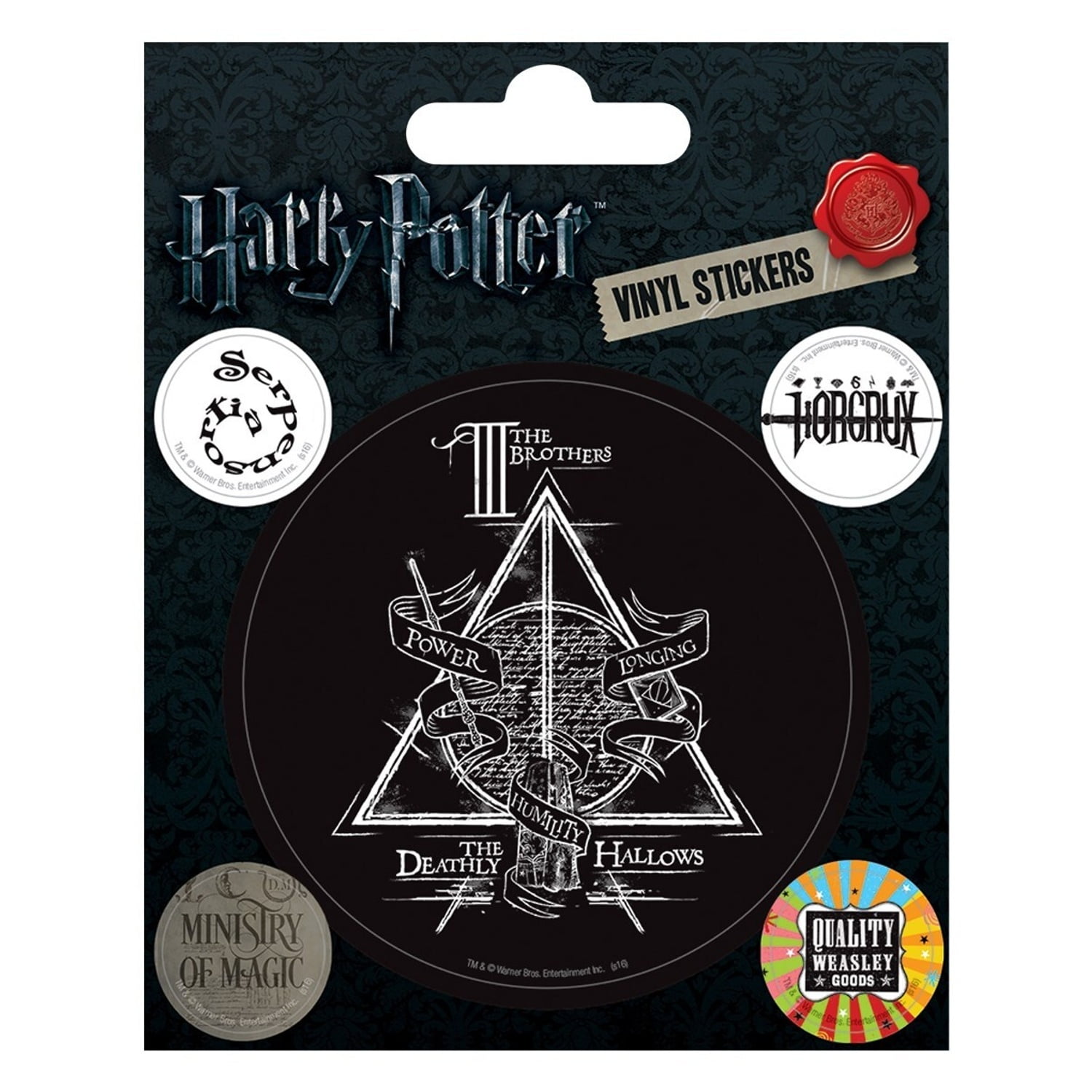 Harry Potter Vinyl Symbols Sticker (Pack of 5) - Walmart.com