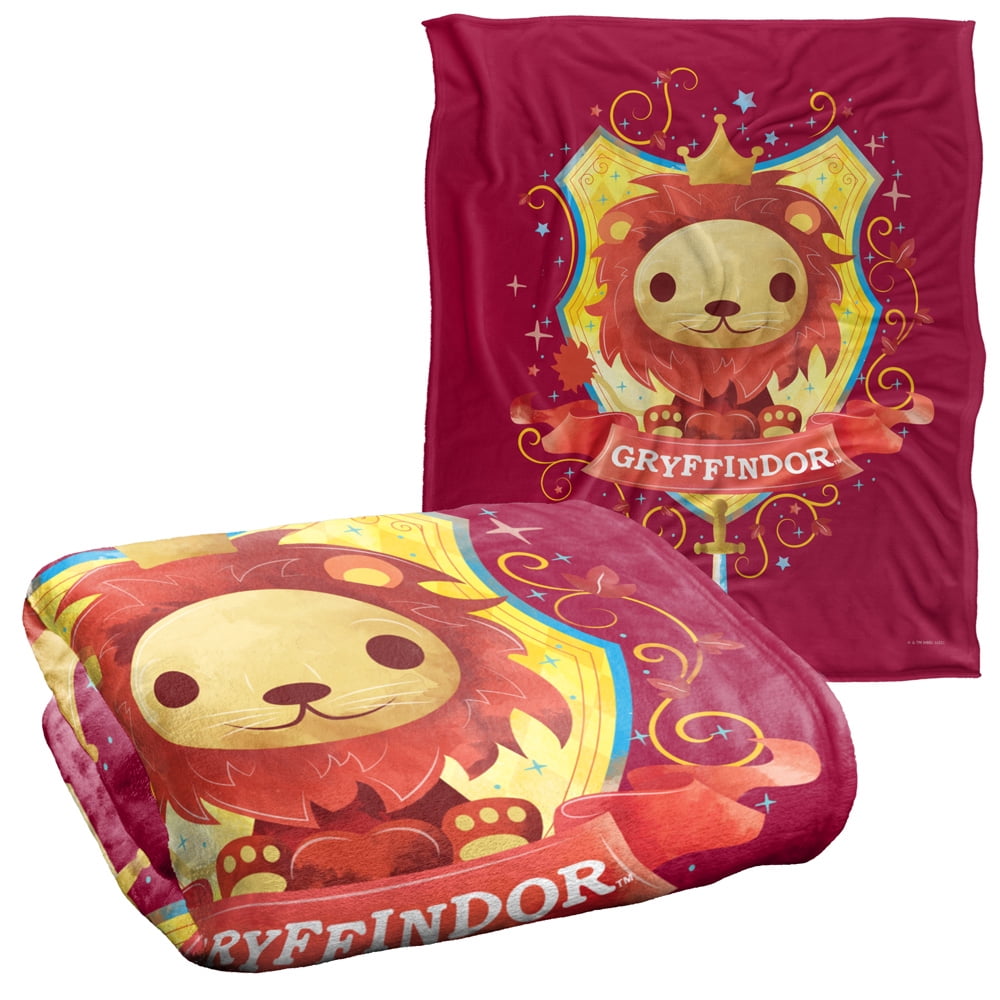 Harry Potter Watercolor Gryffindor Crest Officially Licensed Silky ...