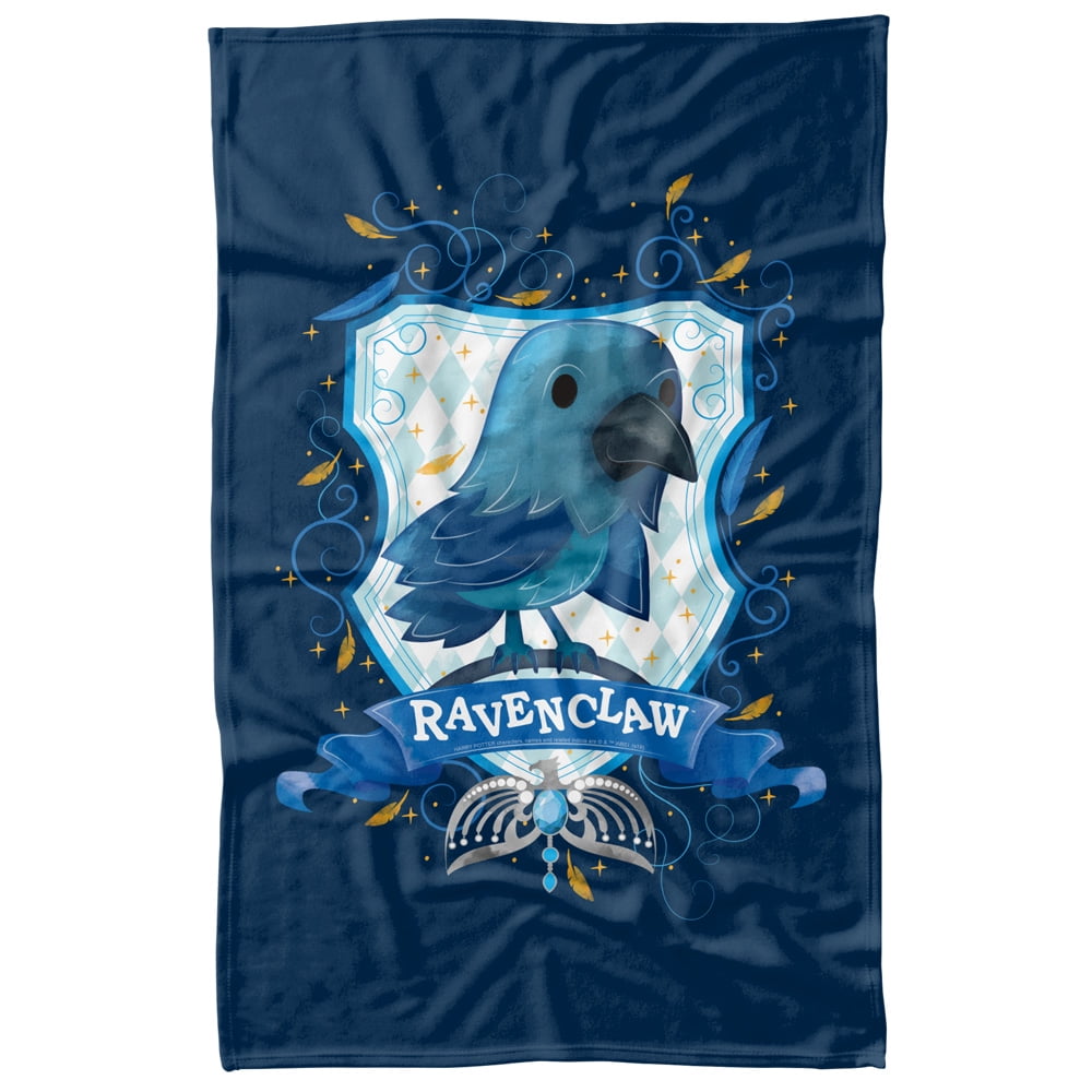 Harry Potter Watercolor Ravenclaw Crest Fleece Blanket 36' x 58 ...