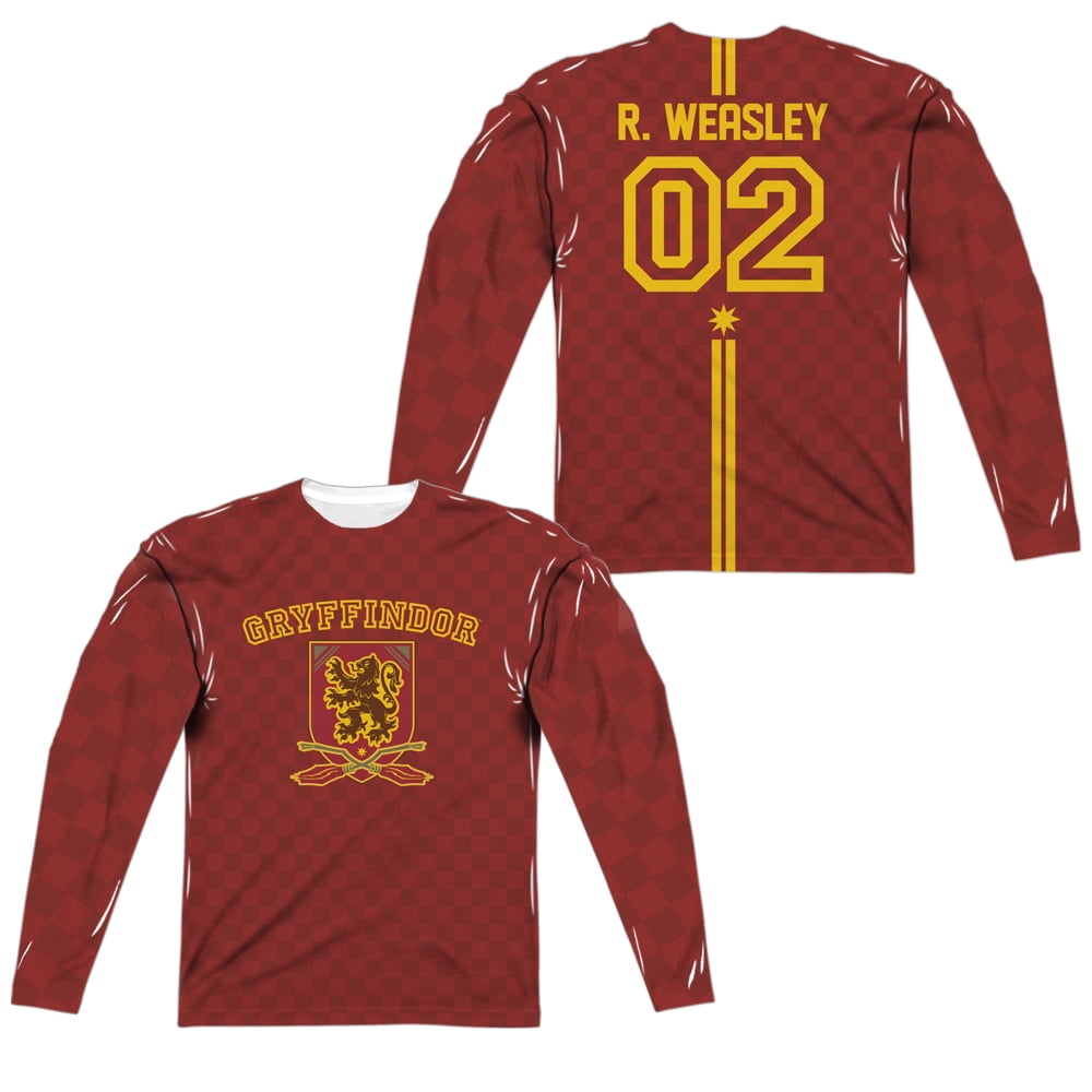 harry potter weasley sweater (front/back print) mens long sleeve ...
