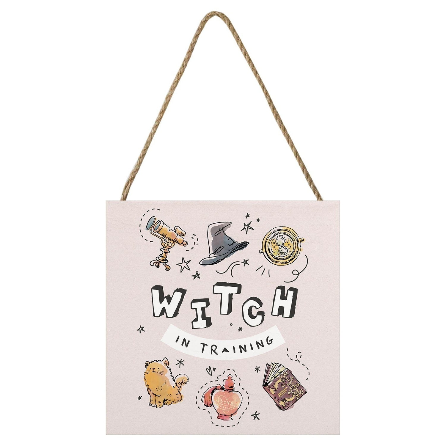 Harry Potter Witch In Training Wooden Block - Walmart.com