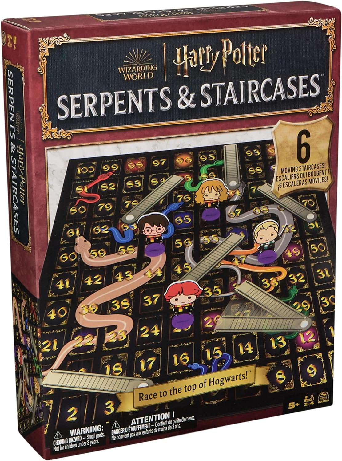 Harry Potter Wizarding World Serpents & Staircases Game (Race to the ...