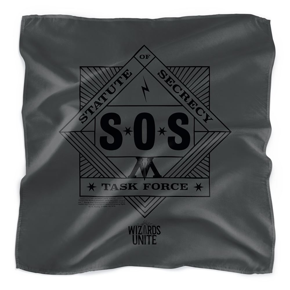 Harry Potter: Wizards Unite Sos Task Force Bandana (21 in x 21 in ...